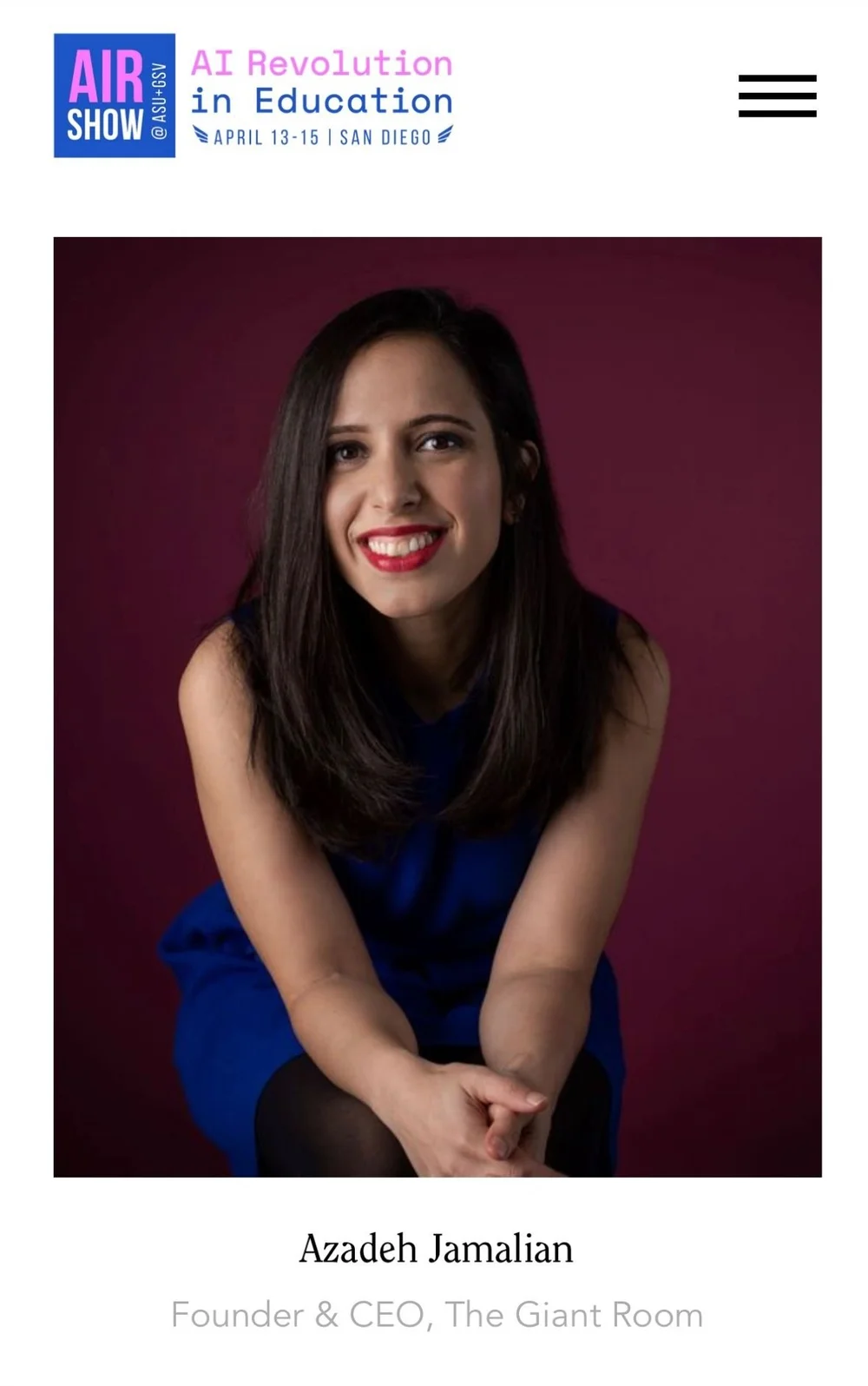 Dr. Azadeh Jamalian Commended as a Leader in the AI Revolution in EDU ...