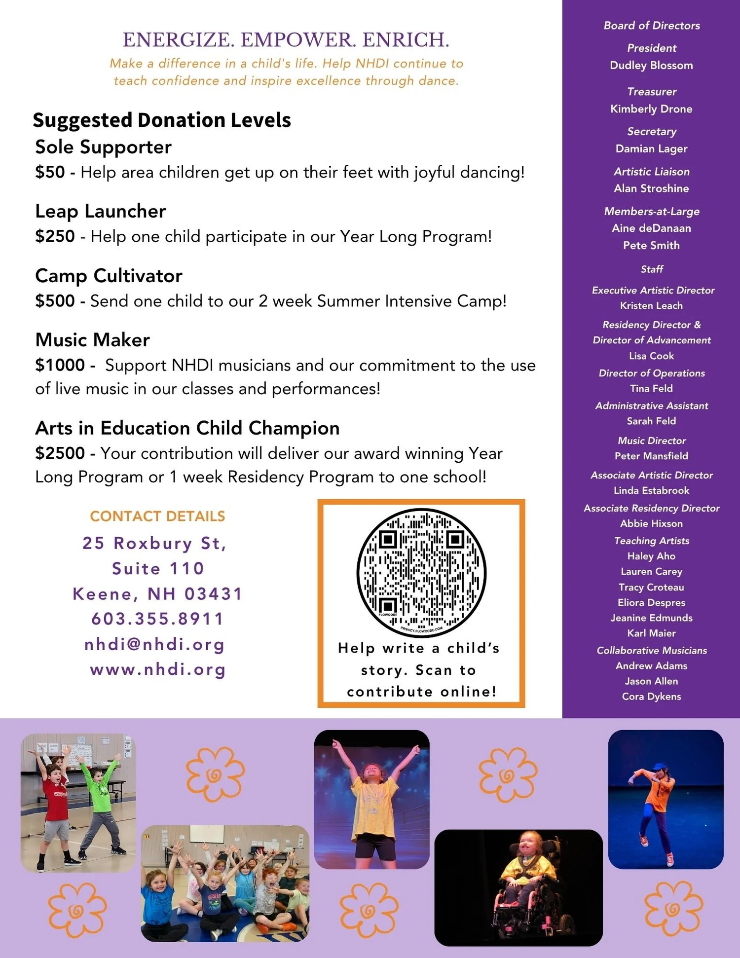 Annual Appeal — New Hampshire Dance Institute