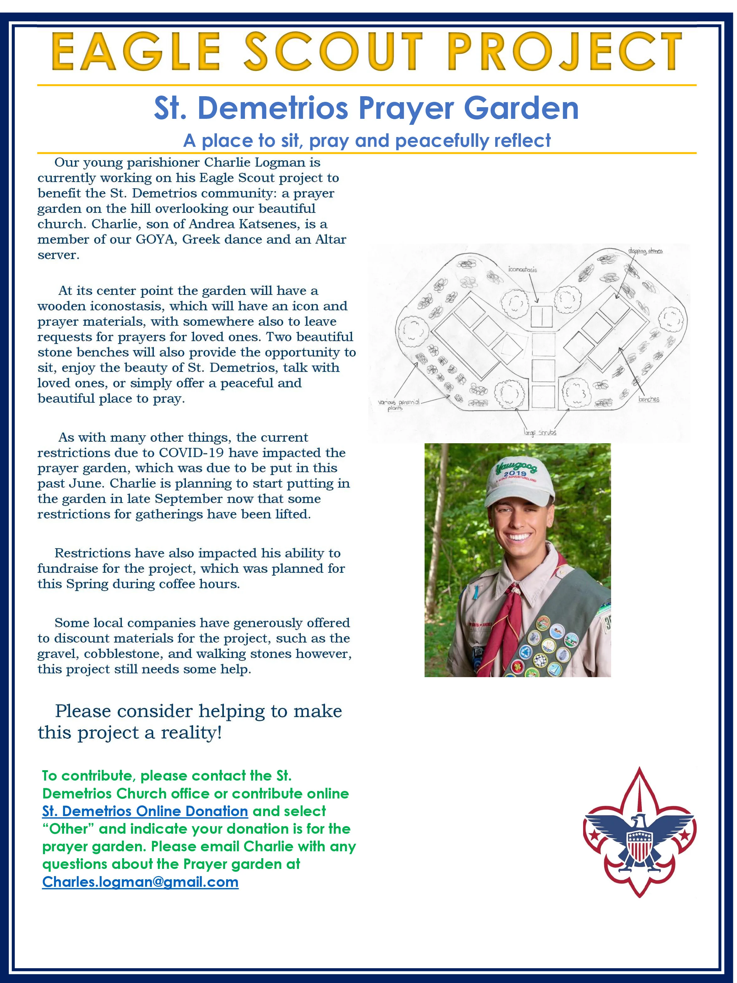 Eagle Scout Prayer Garden Project — St. Demetrios