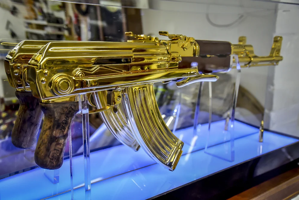 Ak 47 Gold Gun