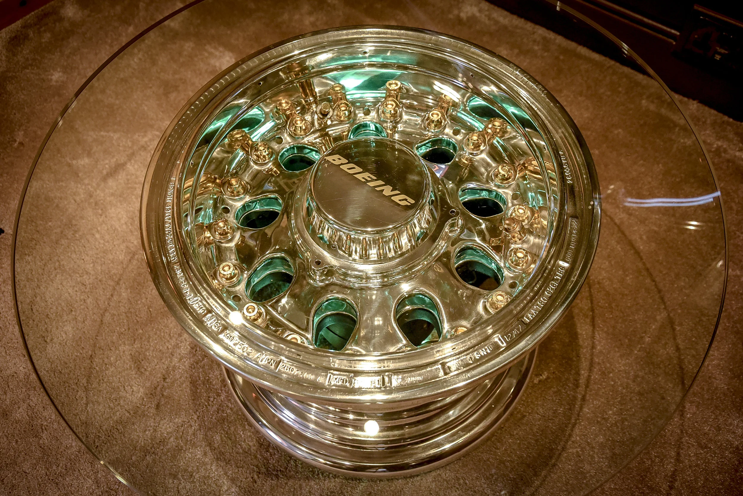 Boeing 747 wheel — Final Flight Furniture