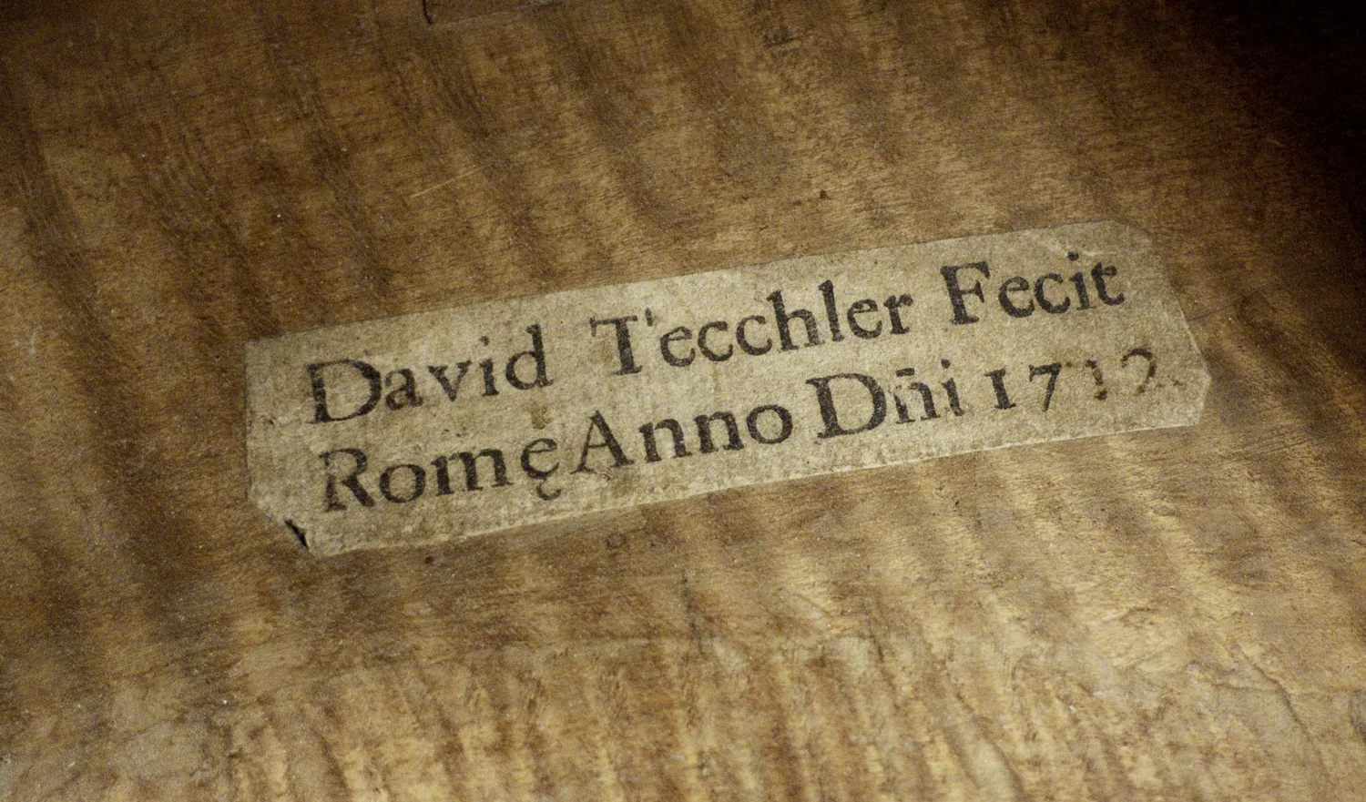 History — David Tecchler Cello, Rome 1712