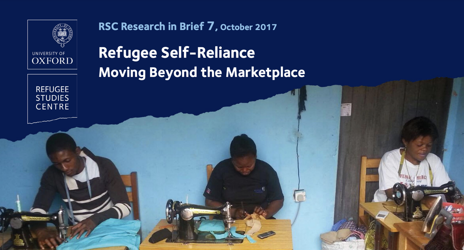 How do we measure self-reliance? — Refugee Self-Reliance Initiative