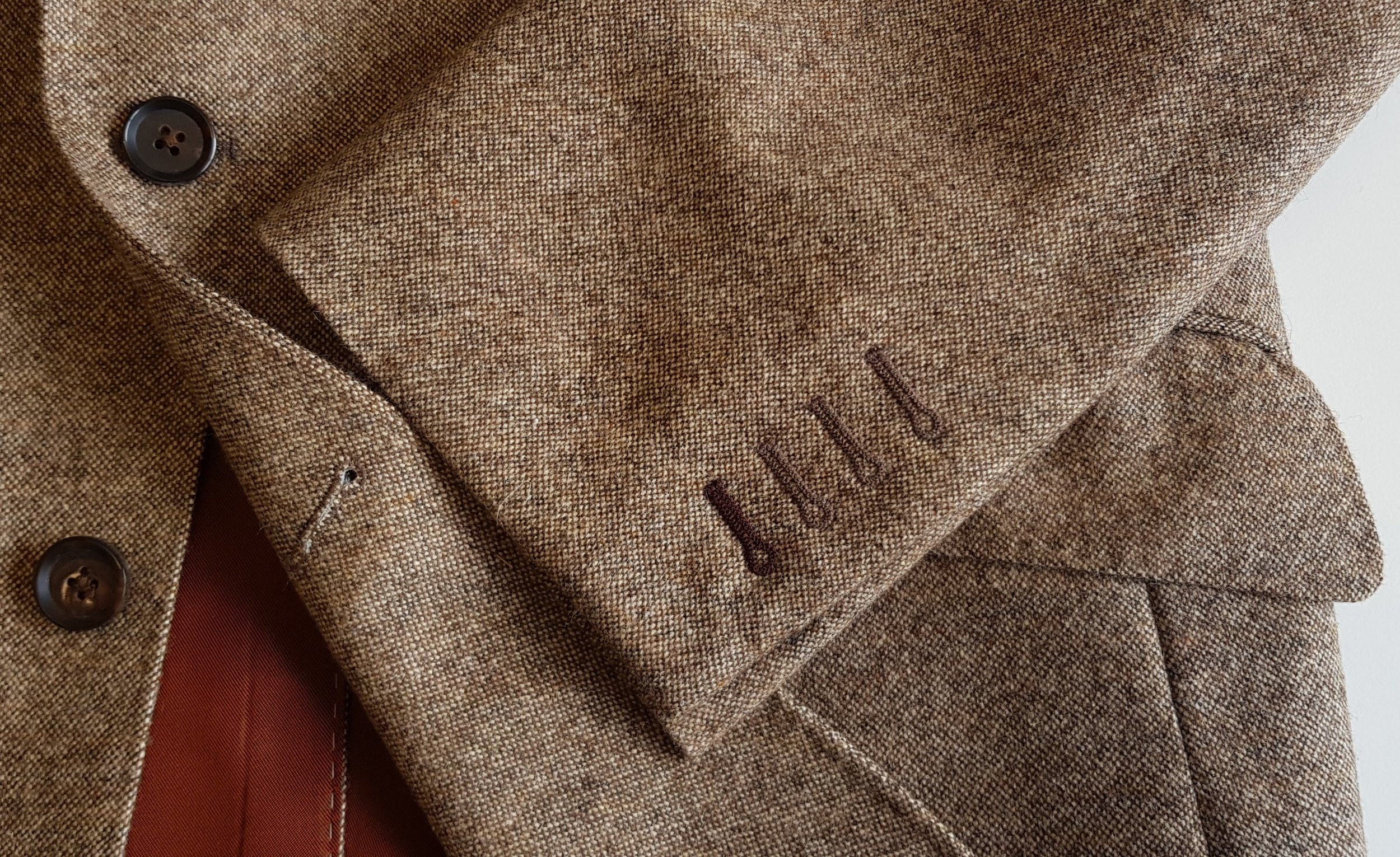 3 Piece Tweed Suit in Light Brown Lambswool — TWEED ADDICT