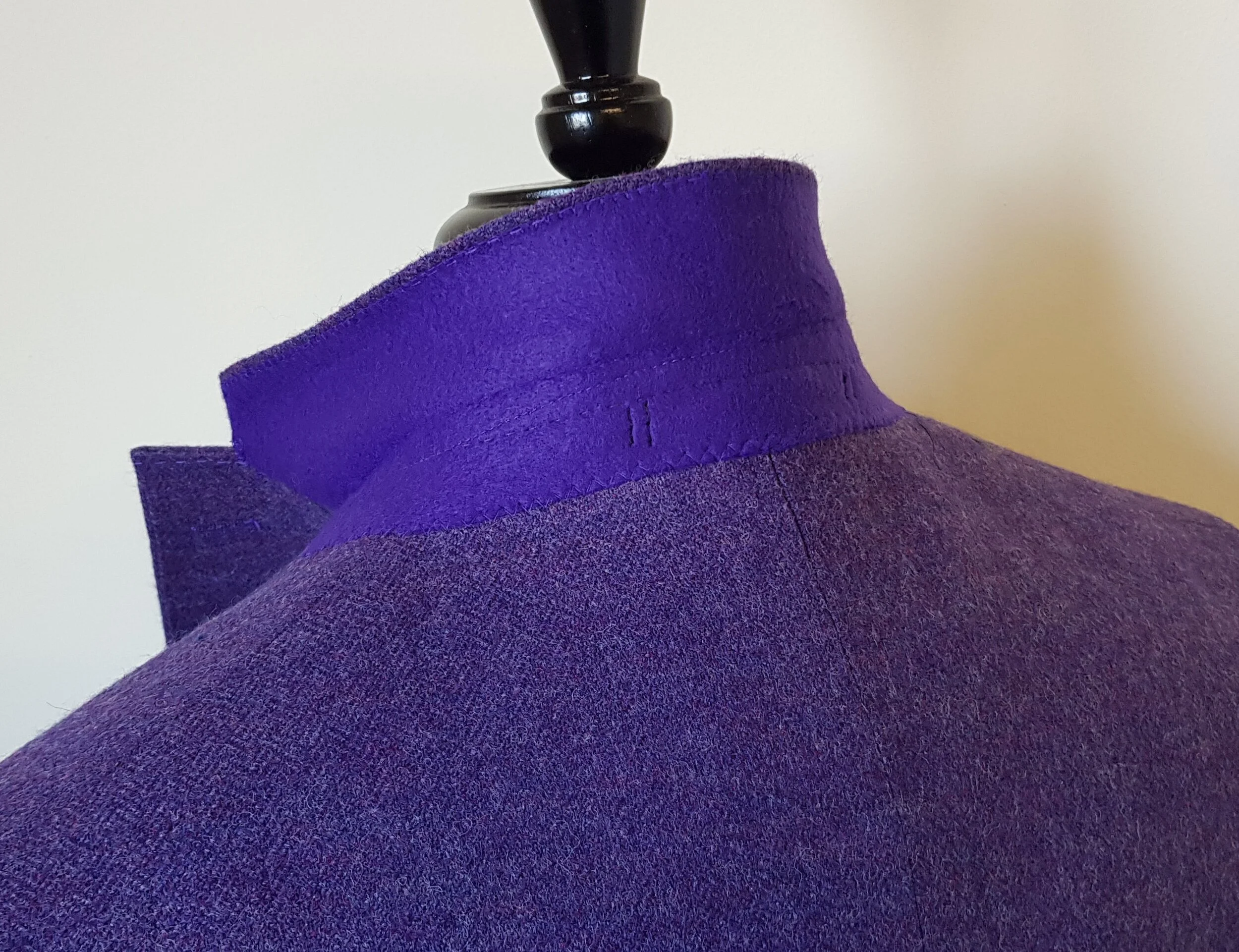 Purple herringbone 3 piece tweed suit — TWEED ADDICT