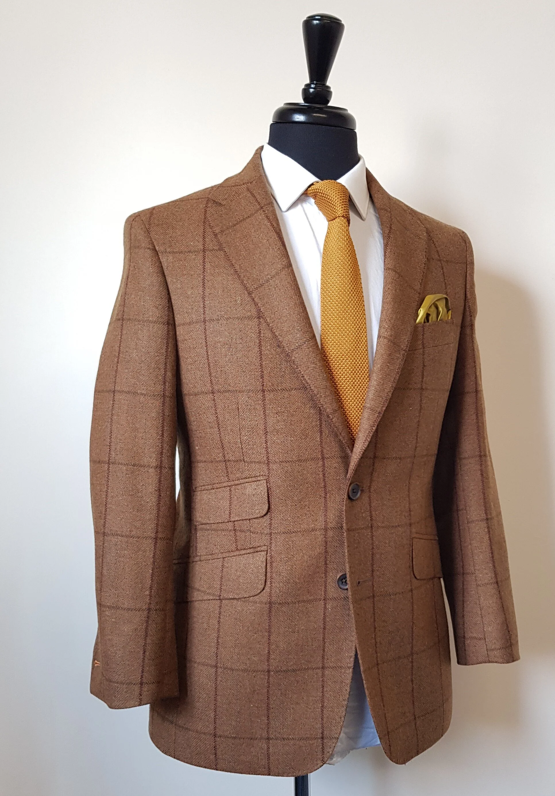 Brown Check Tweed Jacket in Porter & Harding Glenroyal — TWEED ADDICT