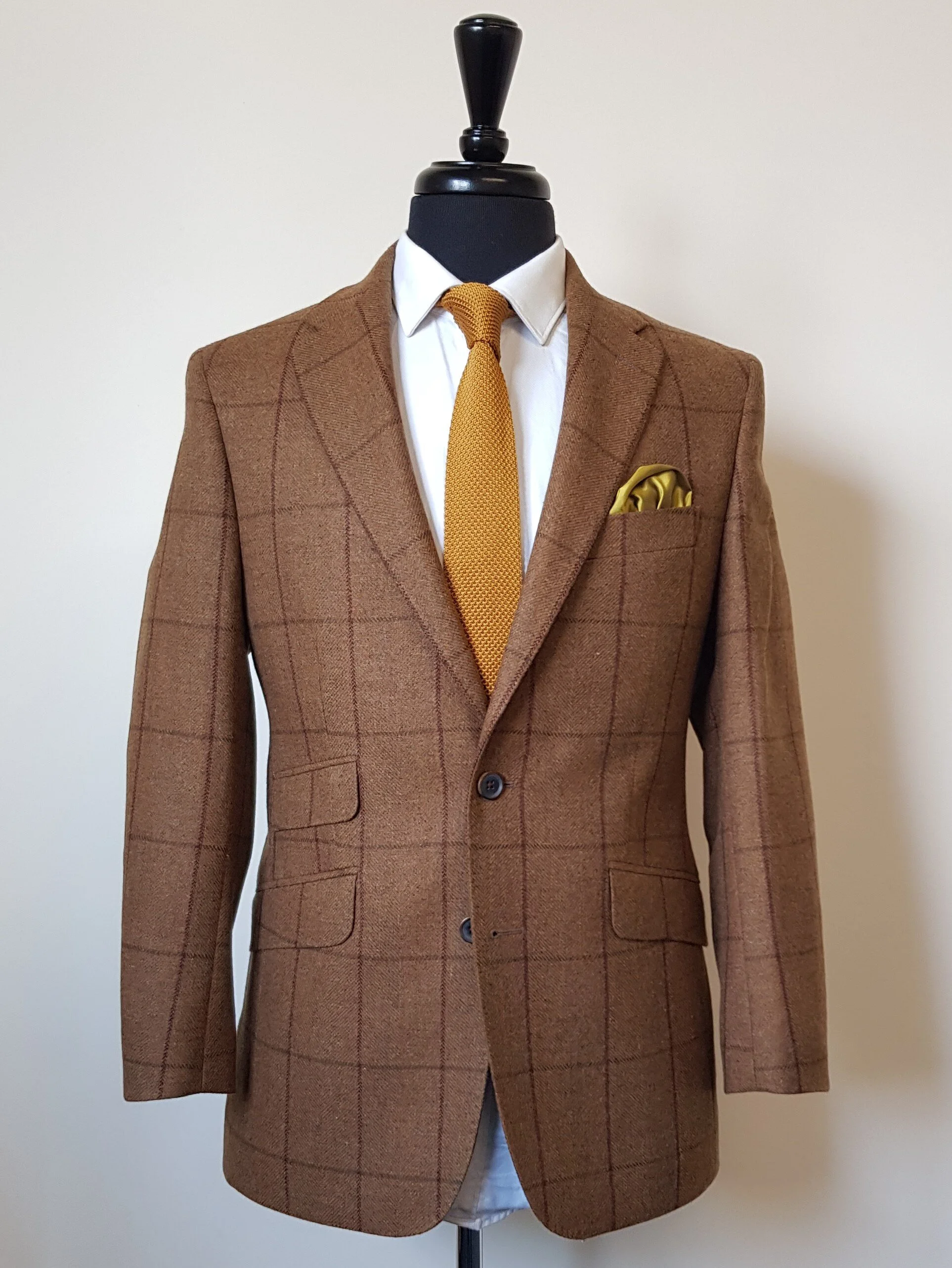 Brown Check Tweed Jacket in Porter & Harding Glenroyal — TWEED ADDICT