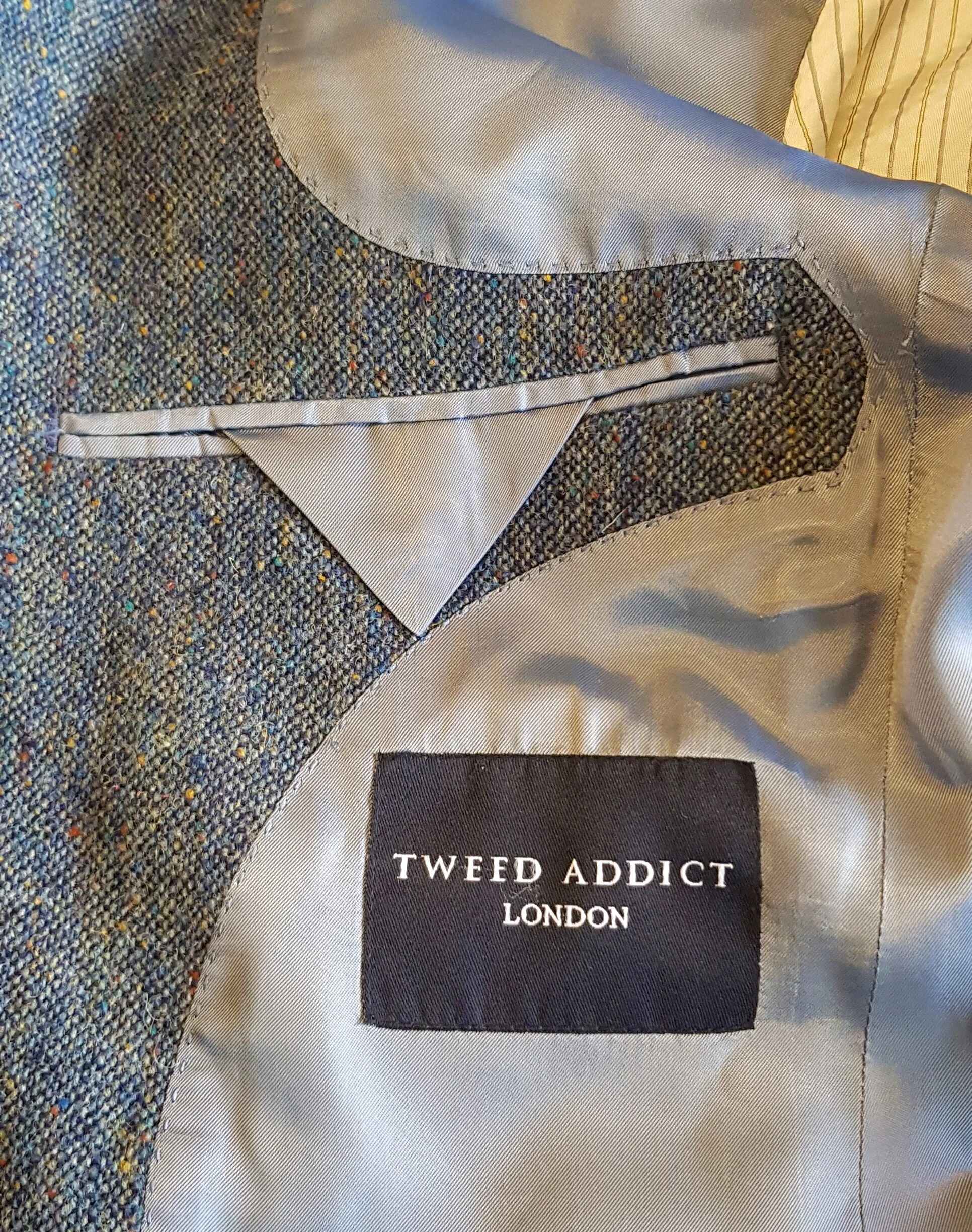 3 Piece Suit in Blue Donegal Tweed — TWEED ADDICT