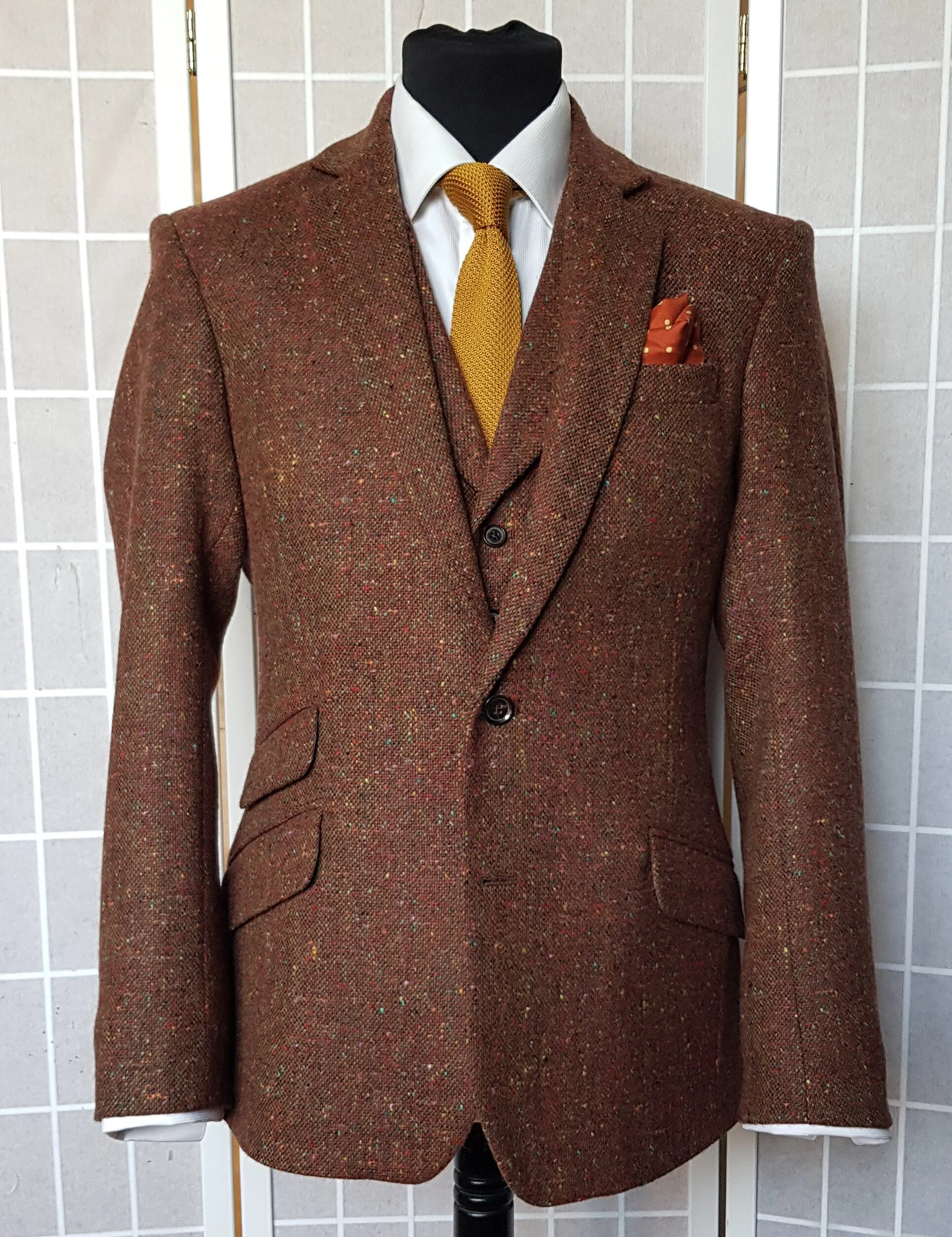 3 Piece Suit in W Bill Donegal Tweed — TWEED ADDICT