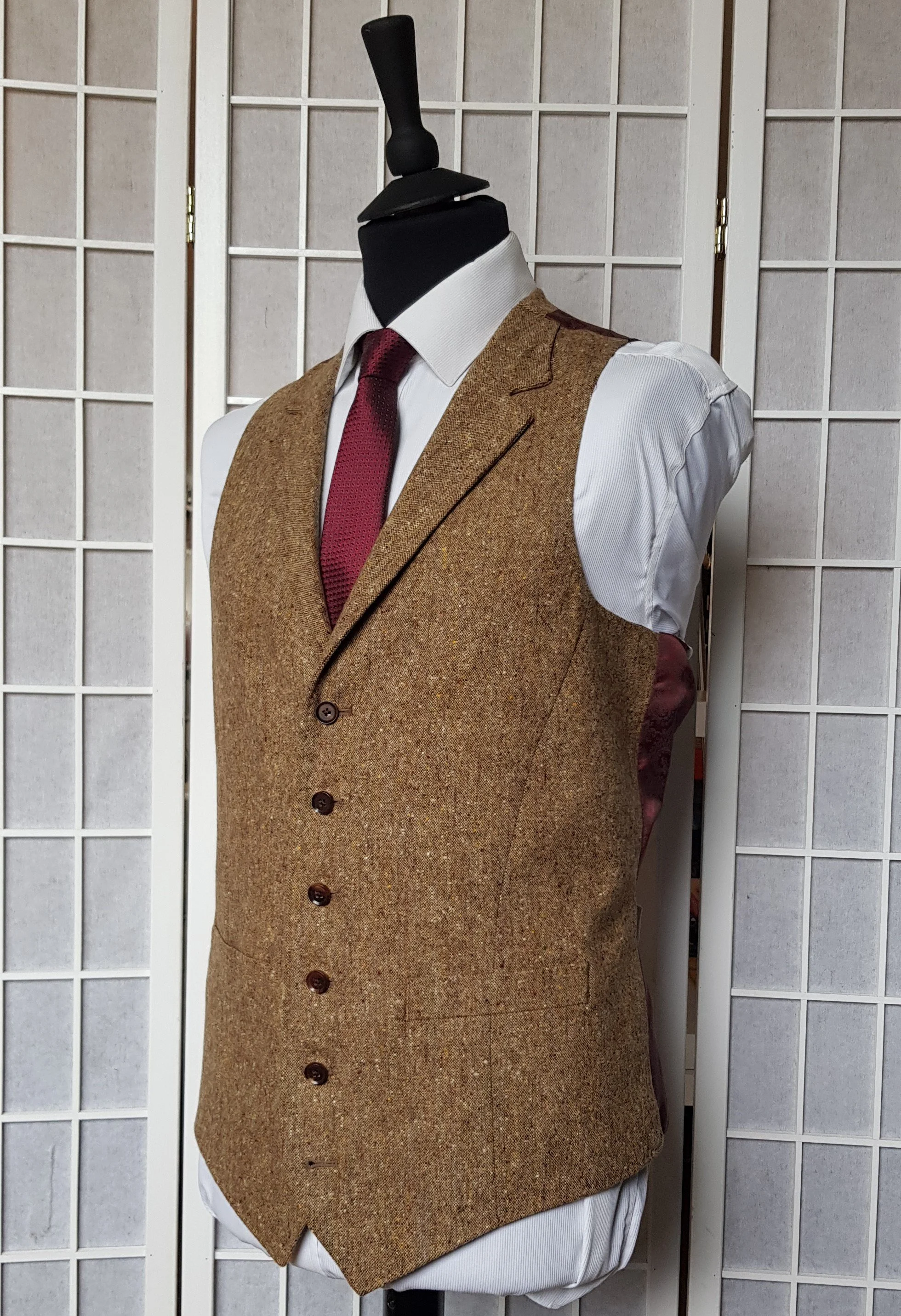 3 Piece Suit in Holland and Sherry Donegal — TWEED ADDICT