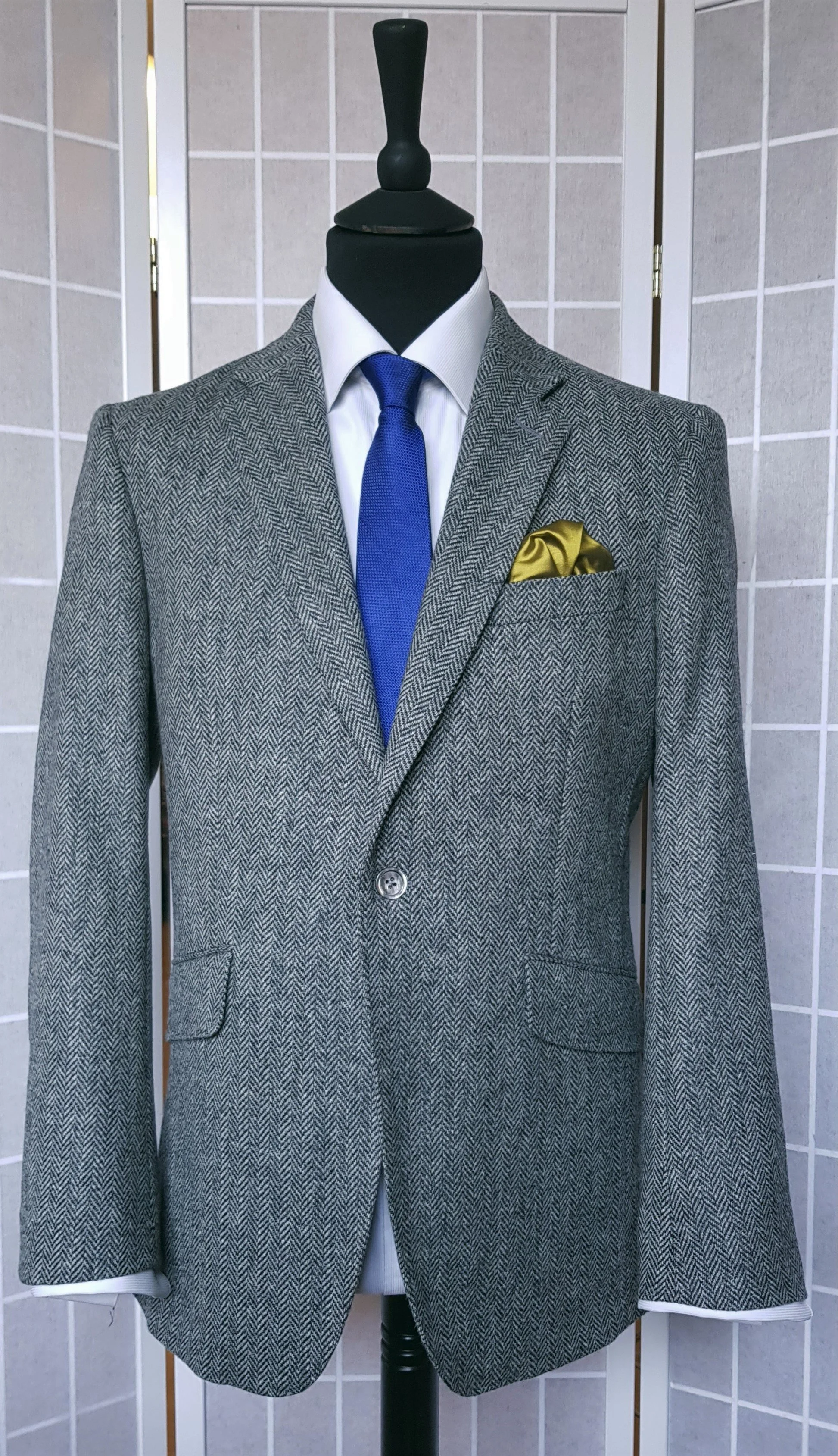 Bespoke Jacket in Holland & Sherry Herringbone Tweed — TWEED ADDICT