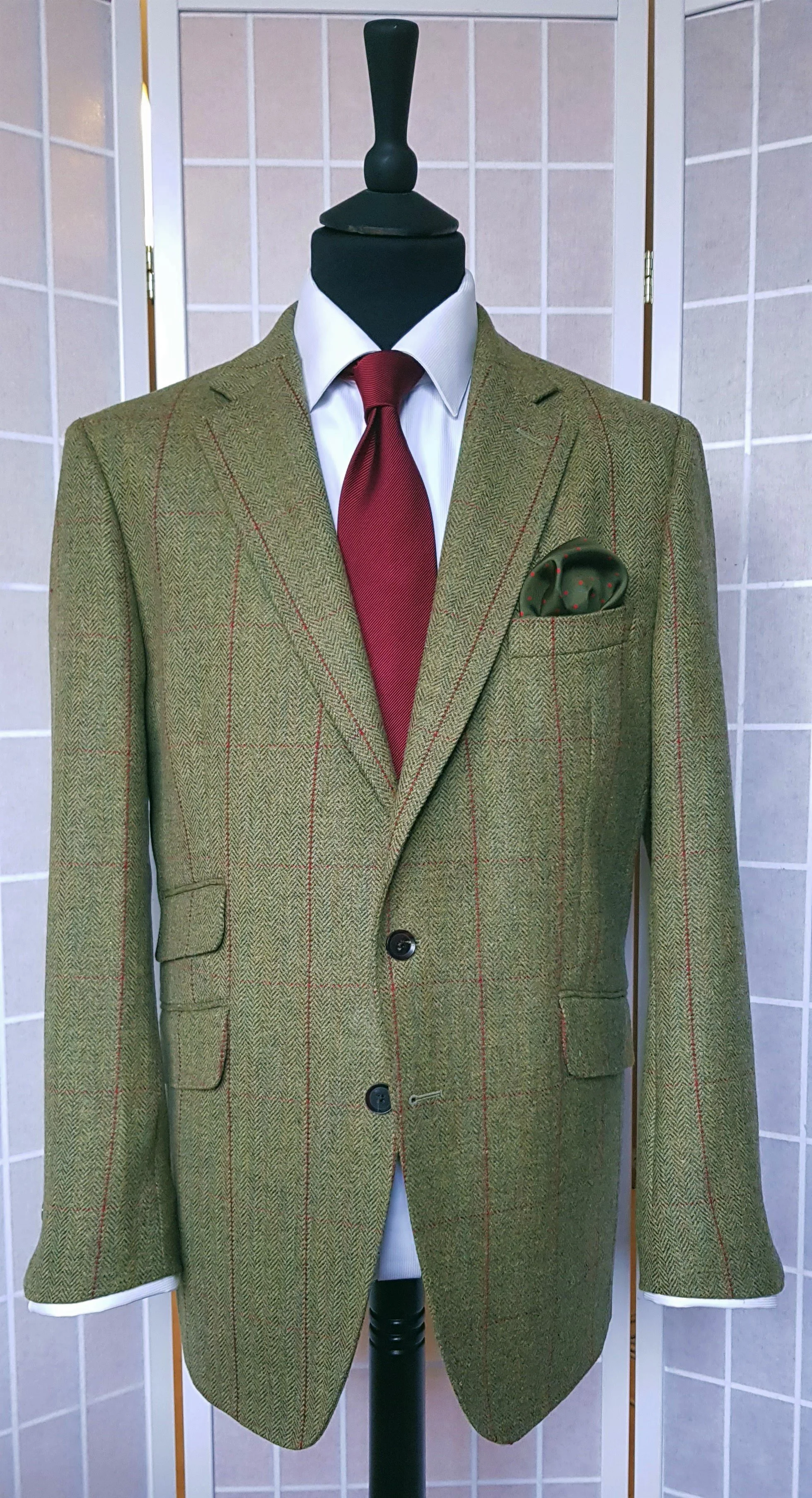 2 Button Jacket in Lovat Mill Kirkton Tweed — TWEED ADDICT