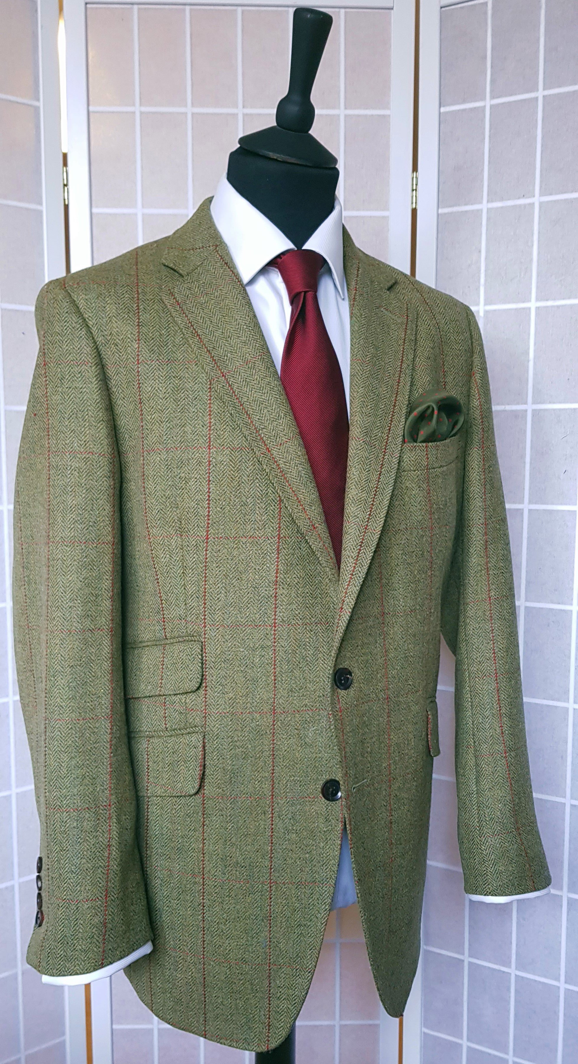2 Button Jacket in Lovat Mill Kirkton Tweed — TWEED ADDICT