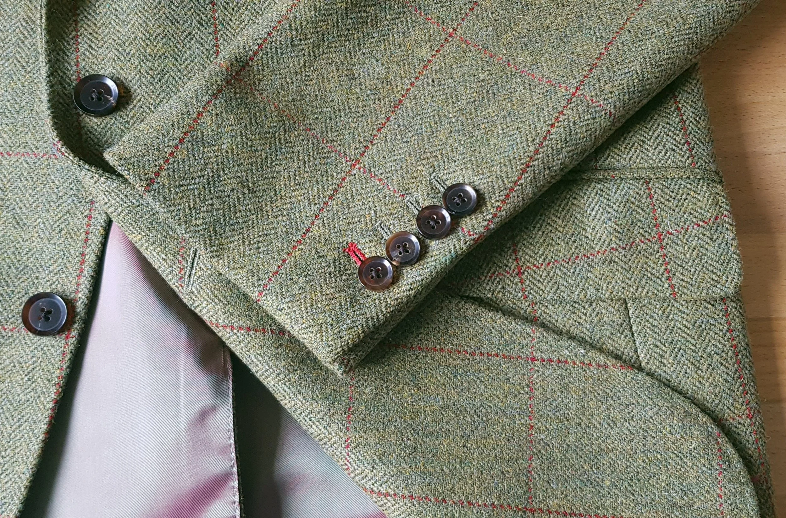 2 Button Jacket in Lovat Mill Kirkton Tweed — TWEED ADDICT