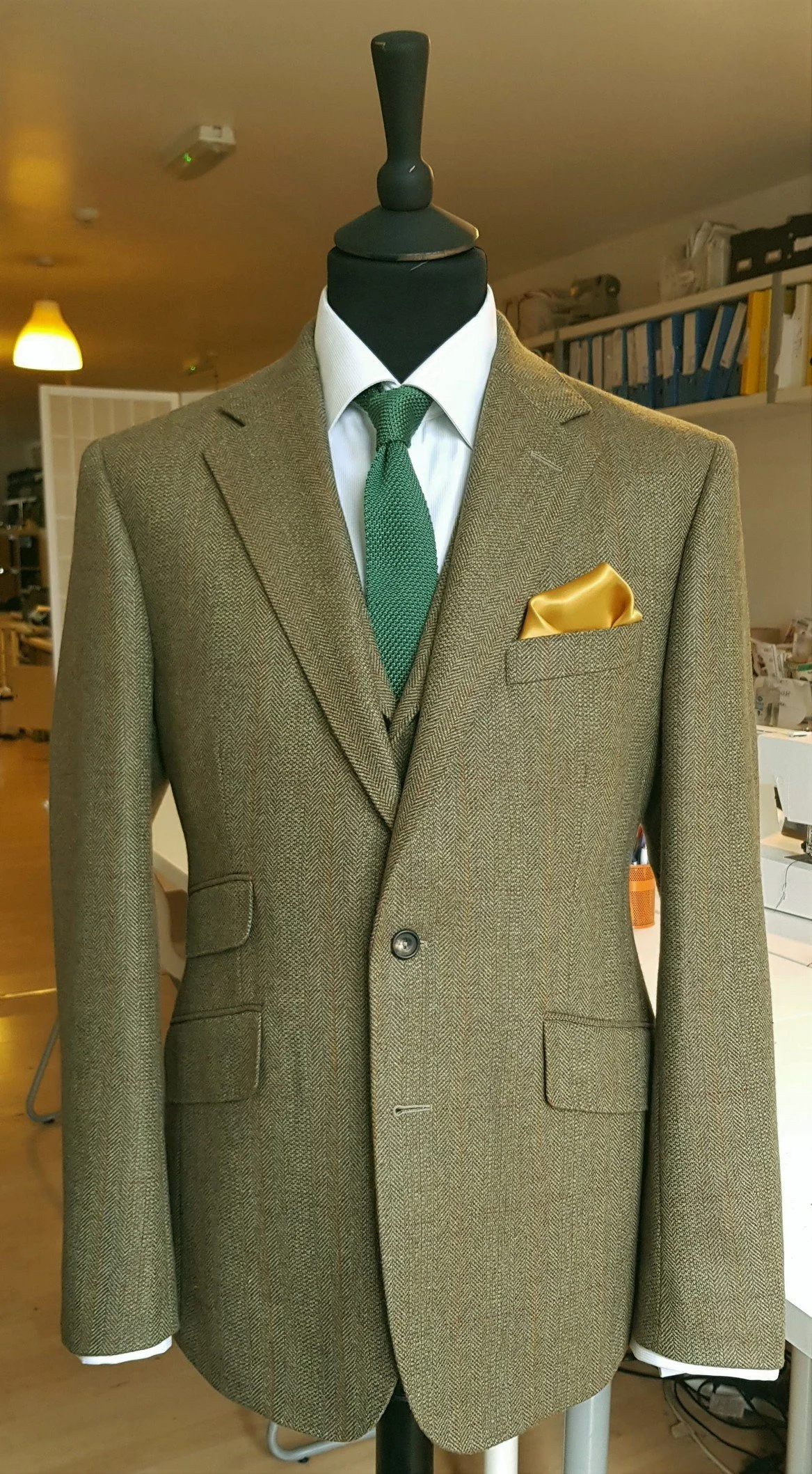 Three Piece Suit in Lovat Mill Teviot Tweed — TWEED ADDICT