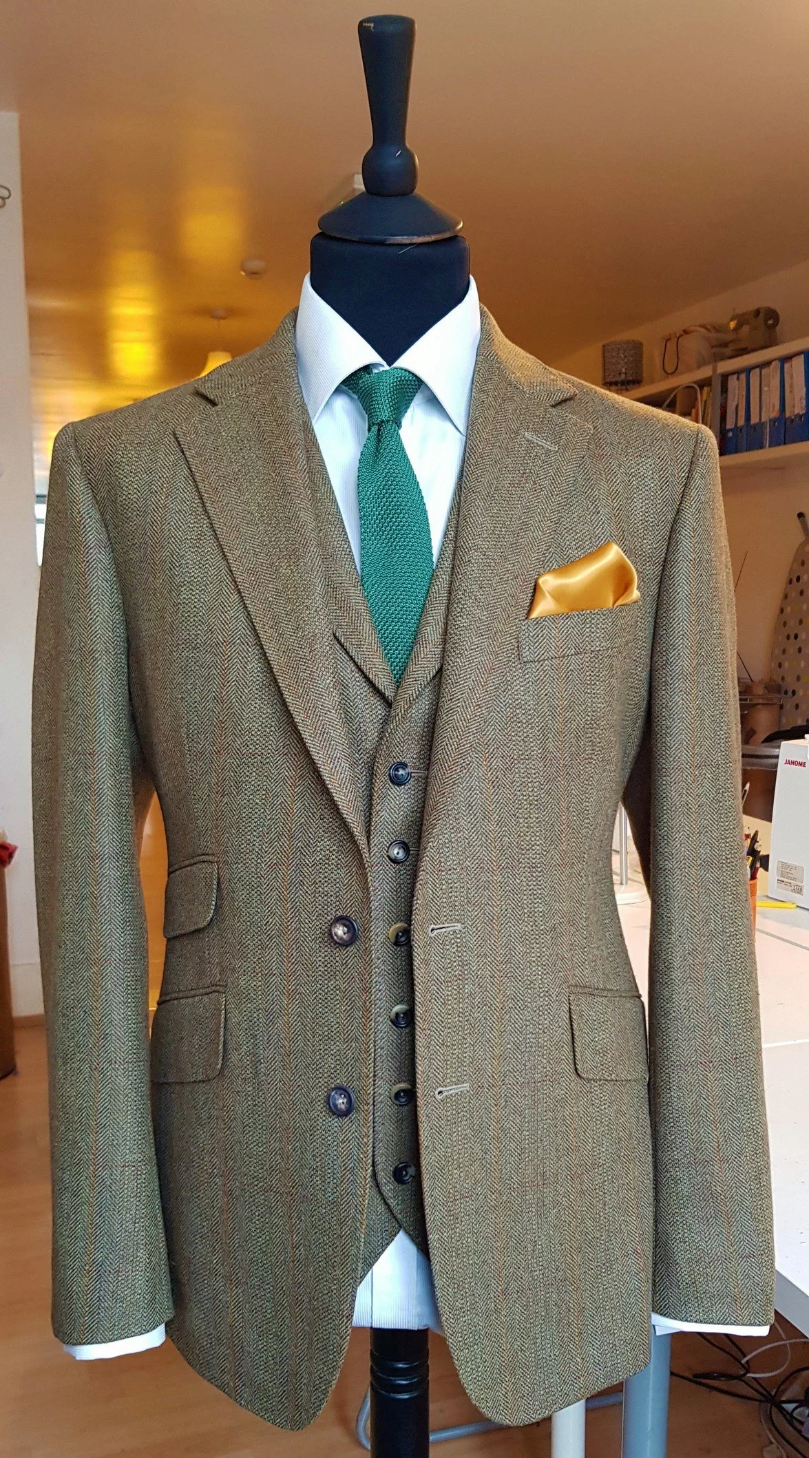 Three Piece Suit in Lovat Mill Teviot Tweed — TWEED ADDICT