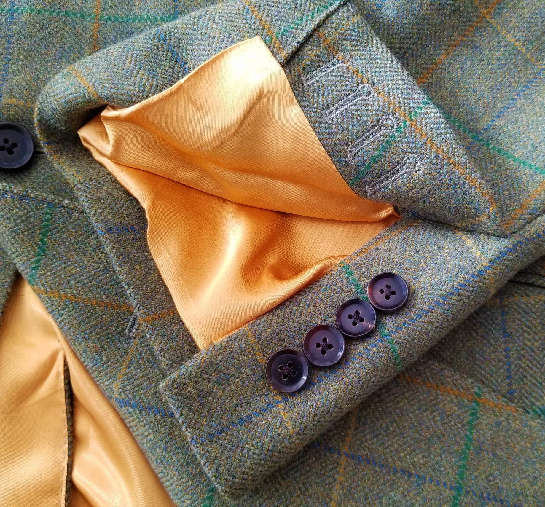 3 Button Tweed Hacking Jacket in Porter & Harding Glenroyal — TWEED ADDICT