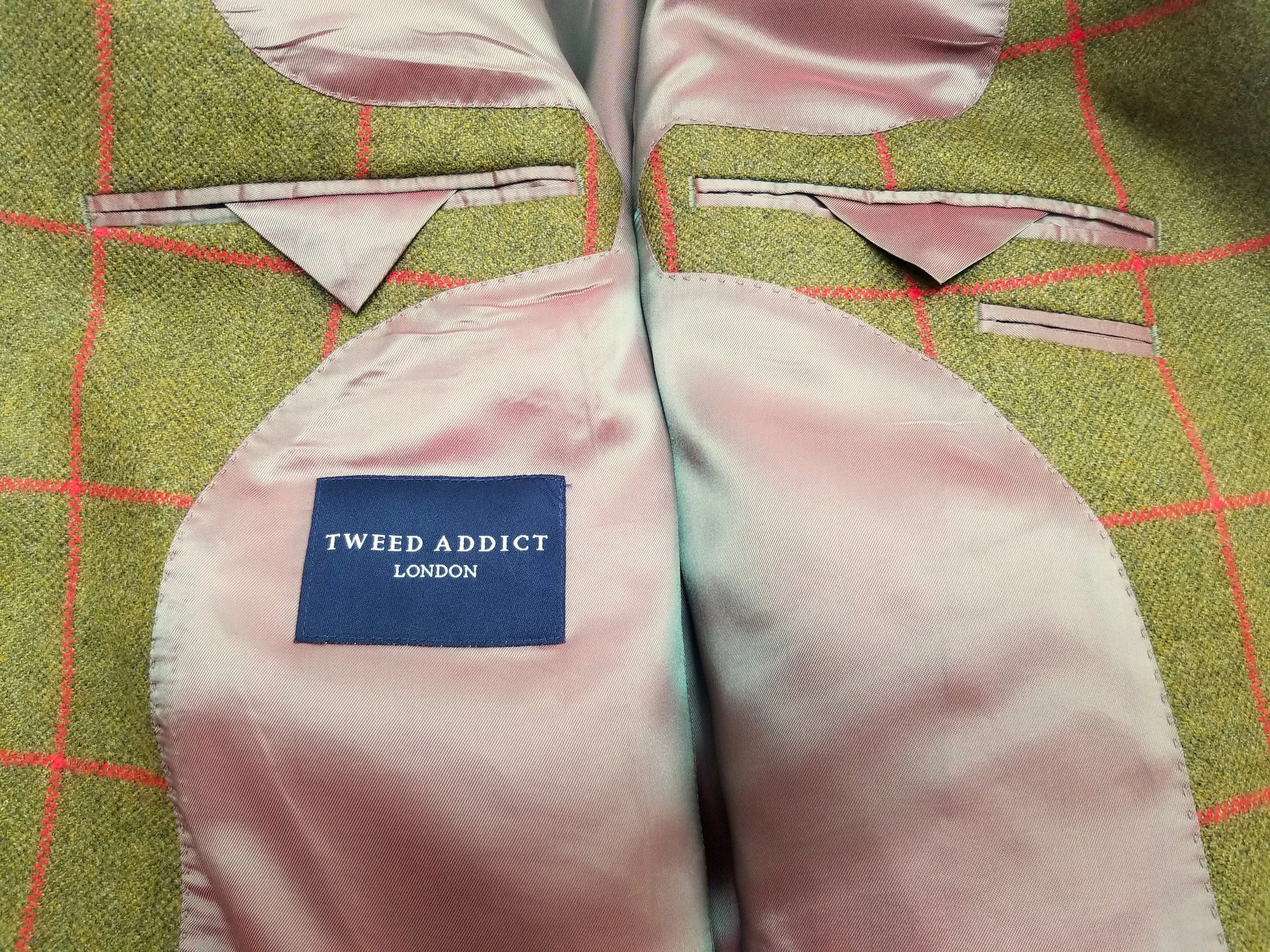 Bold Green and Red Check Tweed Jacket in Porter and Harding Glenroyal ...