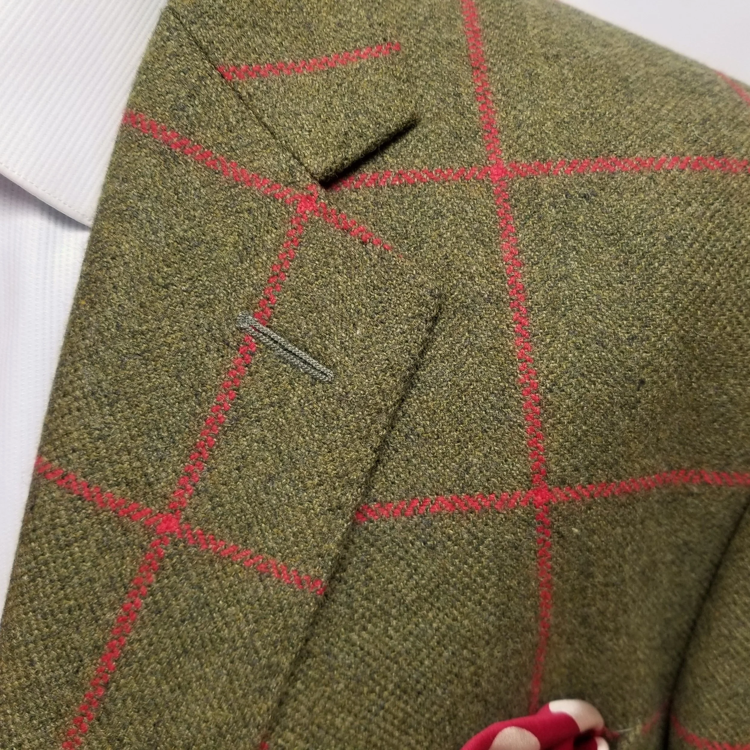 Bold Green and Red Check Tweed Jacket in Porter and Harding Glenroyal ...