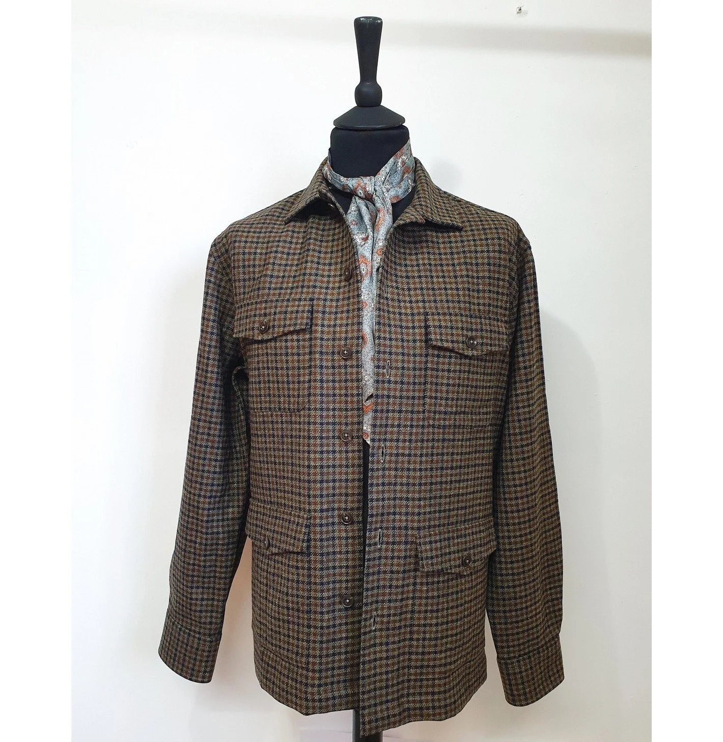 Tweed Overshirt in Fox Brothers Tweed — TWEED ADDICT
