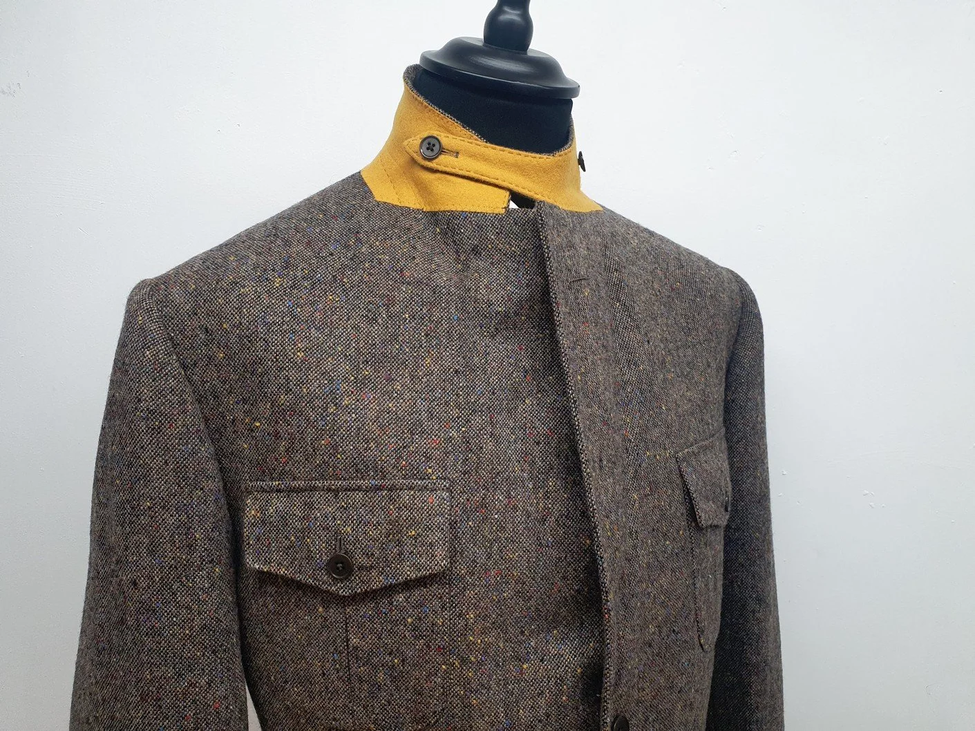3 Piece Shooting Style Suit in Brown Donegal Tweed by Magee — TWEED ADDICT