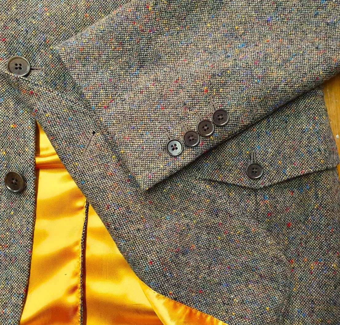 3 Piece Shooting Style Suit in Brown Donegal Tweed by Magee — TWEED ADDICT
