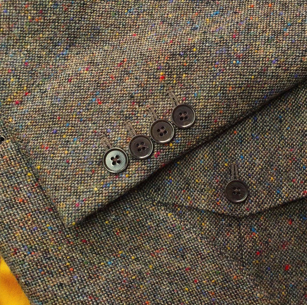3 Piece Shooting Style Suit in Brown Donegal Tweed by Magee — TWEED ADDICT