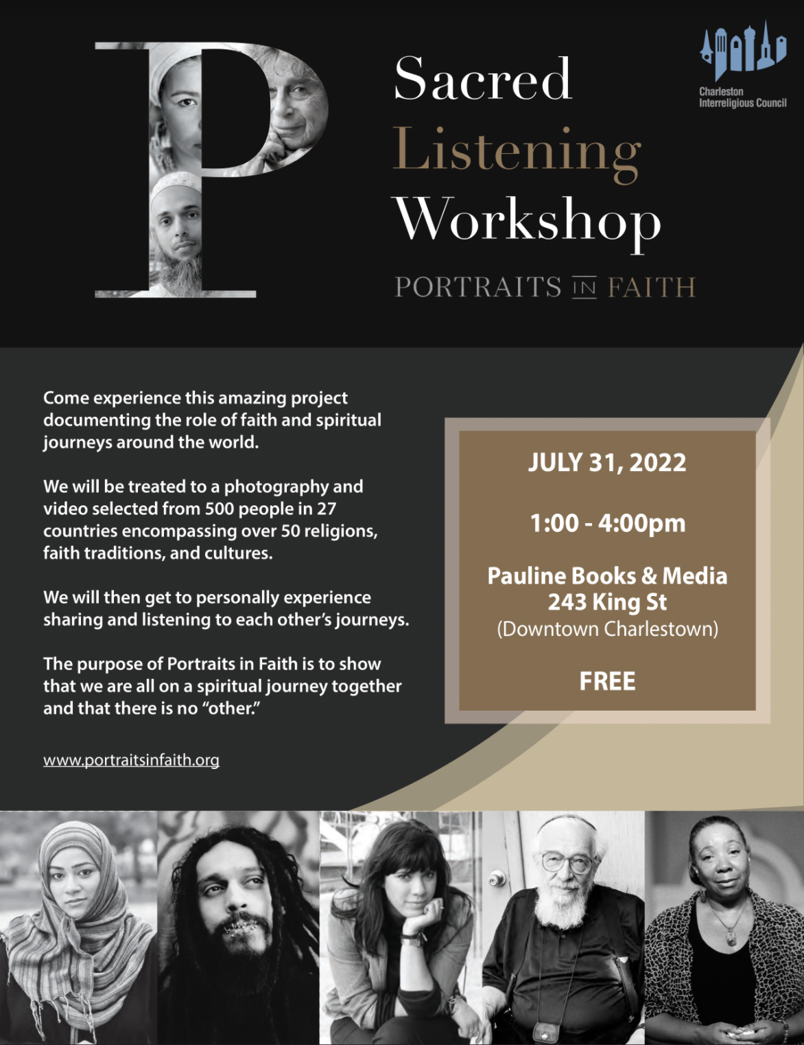 Sacred Listening Workshop — Charleston Interreligious Council