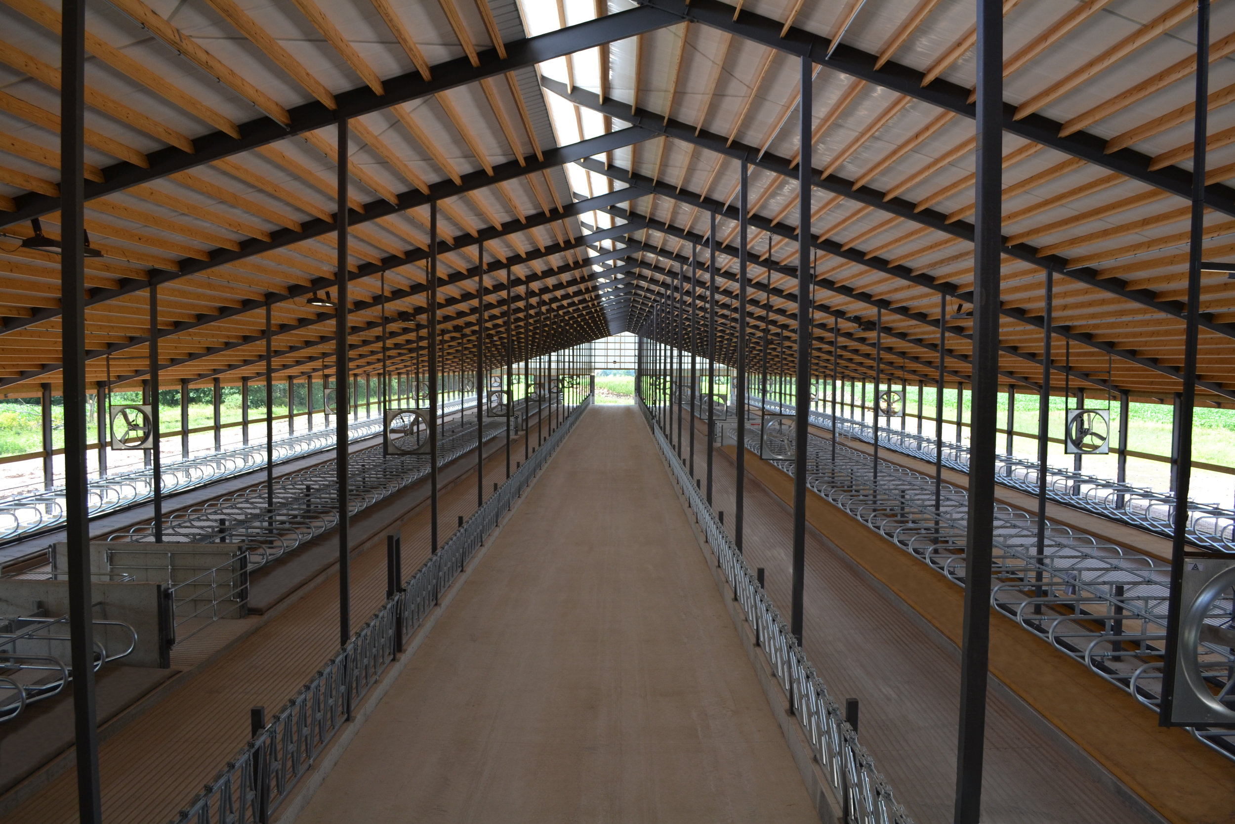 Meadowlark Dairy Young Stock & Dry Cow Barn | Bayland Buildings, Inc ...