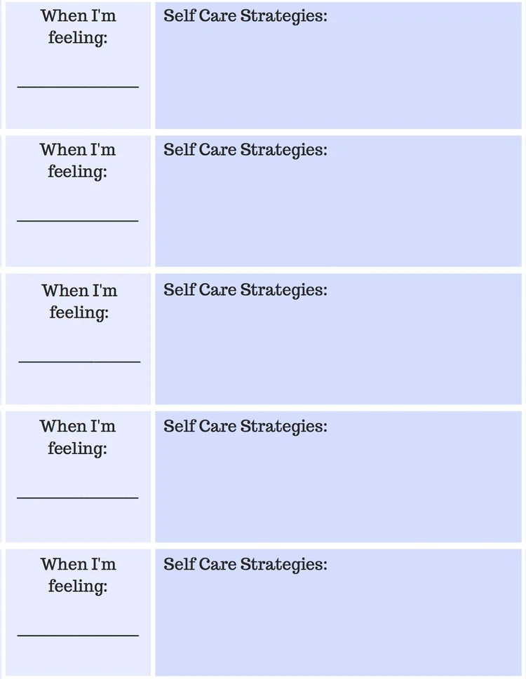 Self Care Action Plan — Danny's Place