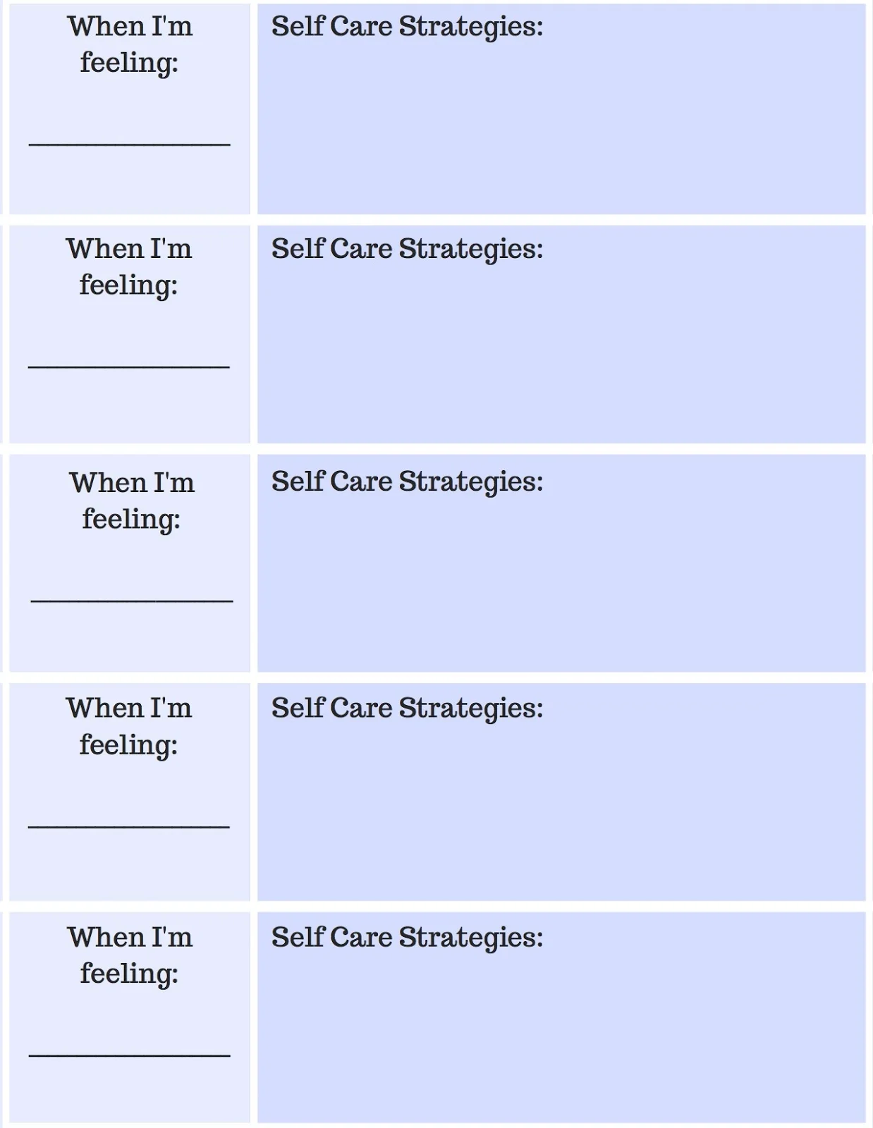 Self Care Action Plan Danny s Place Self Care Action Plan Danny s Place