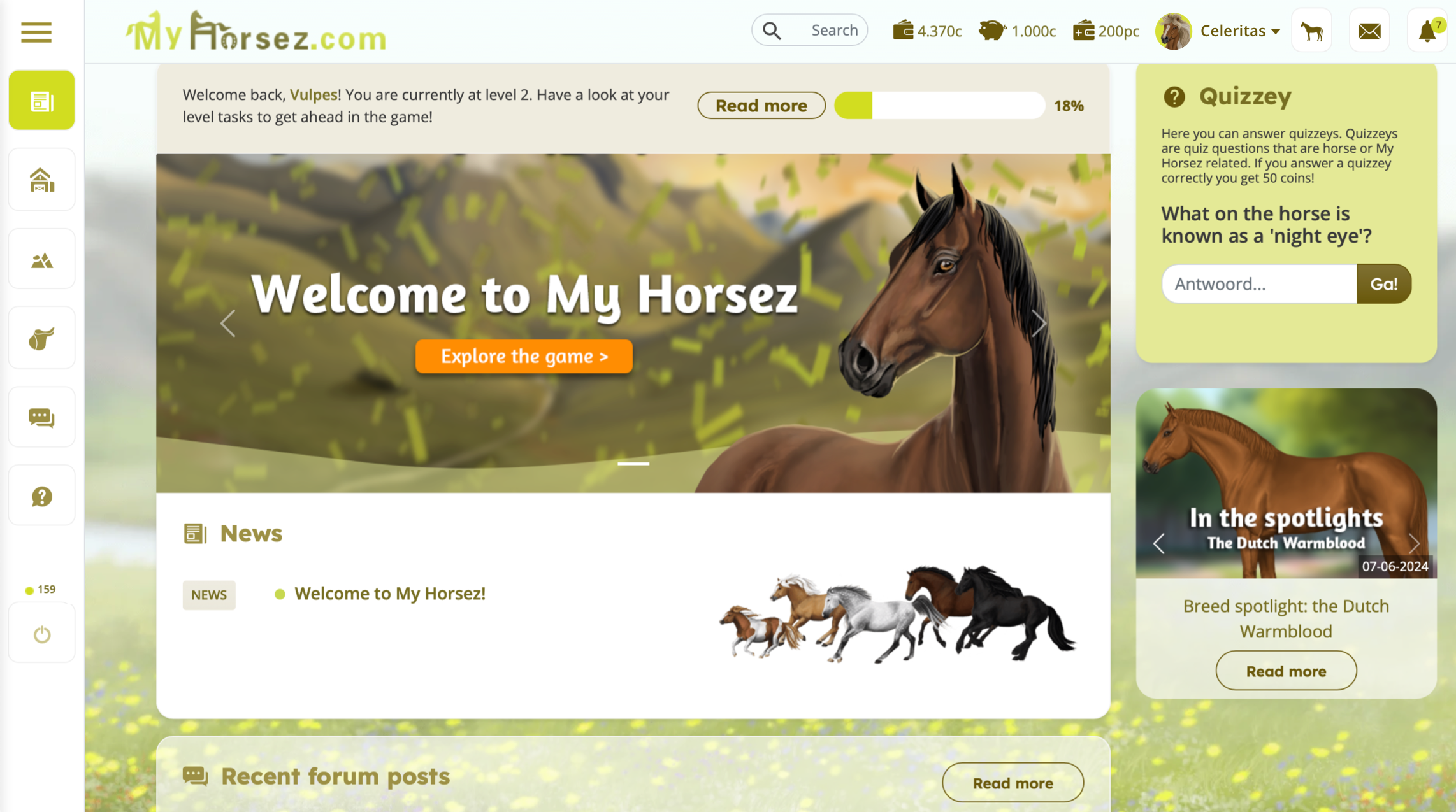 My Horsez: The Dutch Browser Game celebrates its 16th Birthday and ...