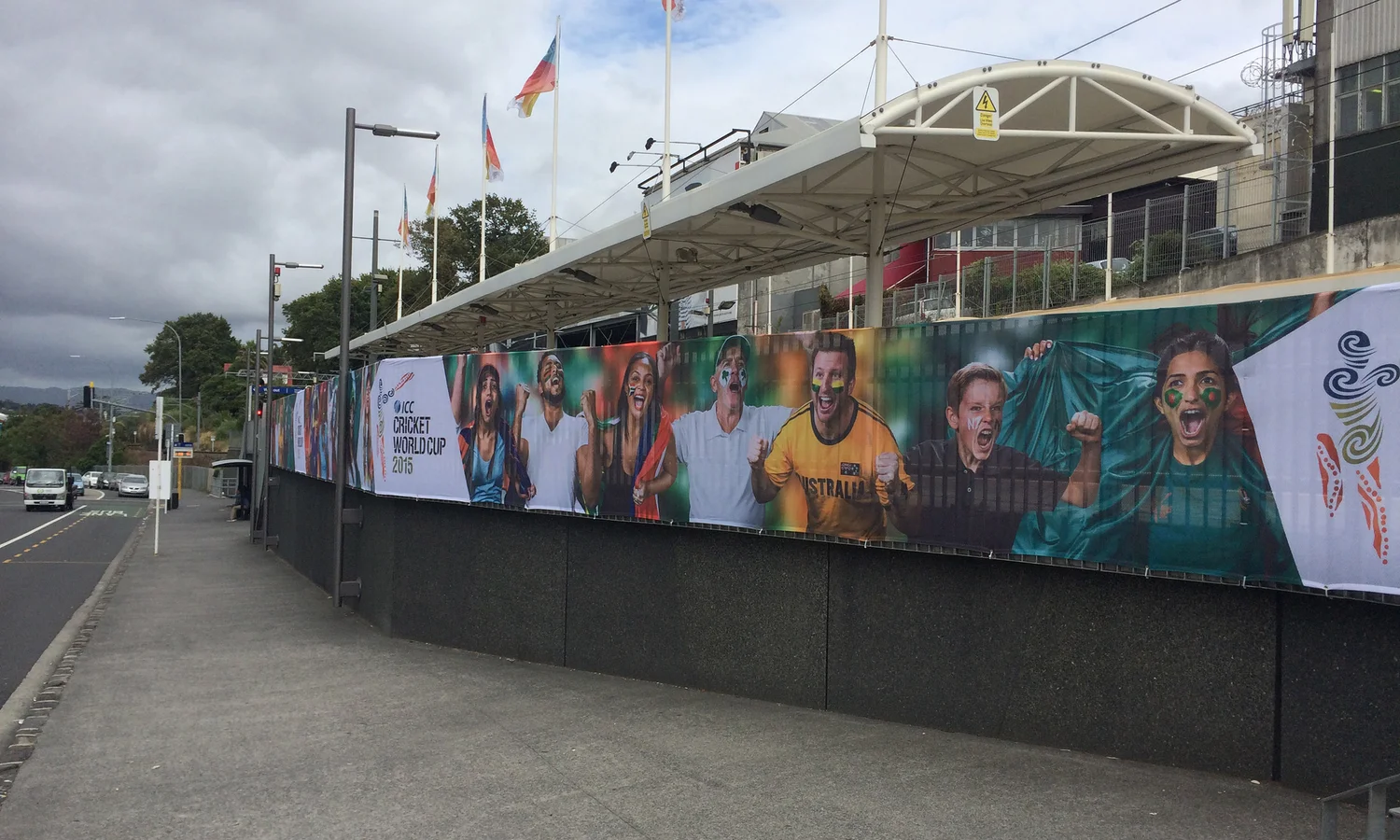 Branded Fencing Scrim — Network Visuals