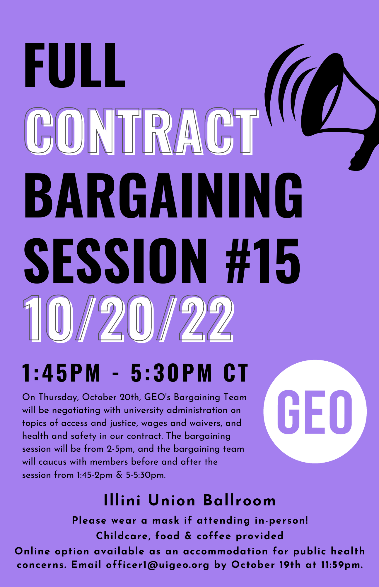 Bargaining Session 15, International Graduate Worker Townhall ...