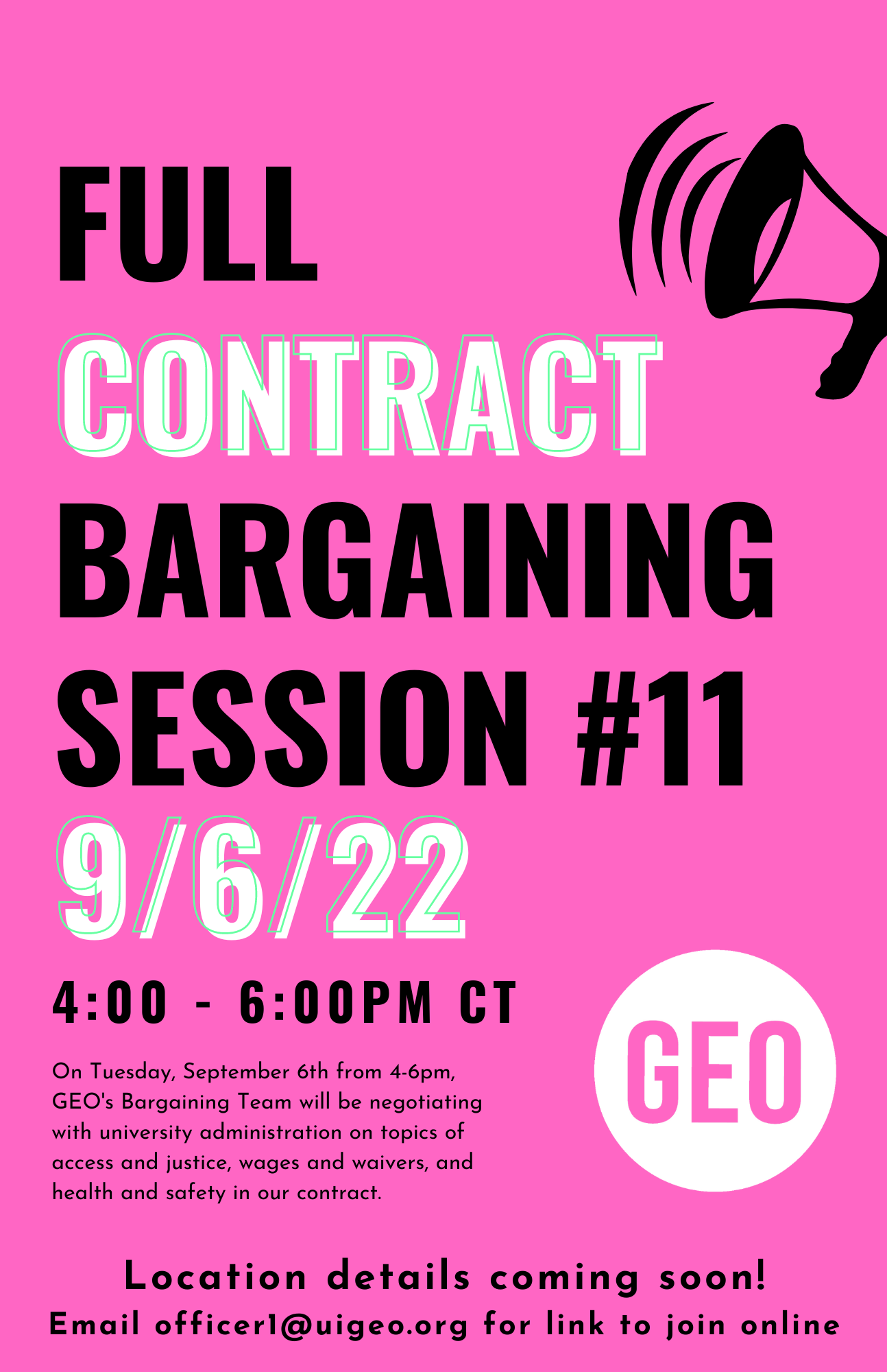Bargaining Session #10 Summary: We Have a Counter-Proposal! — Graduate Employees' Organization ...