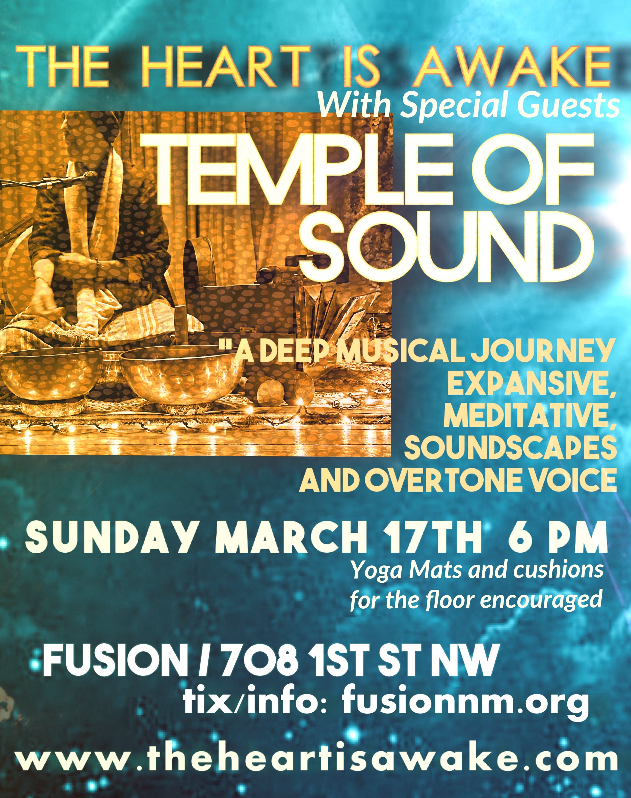 The Heart is Awake Presents TEMPLE OF SOUND — FUSION