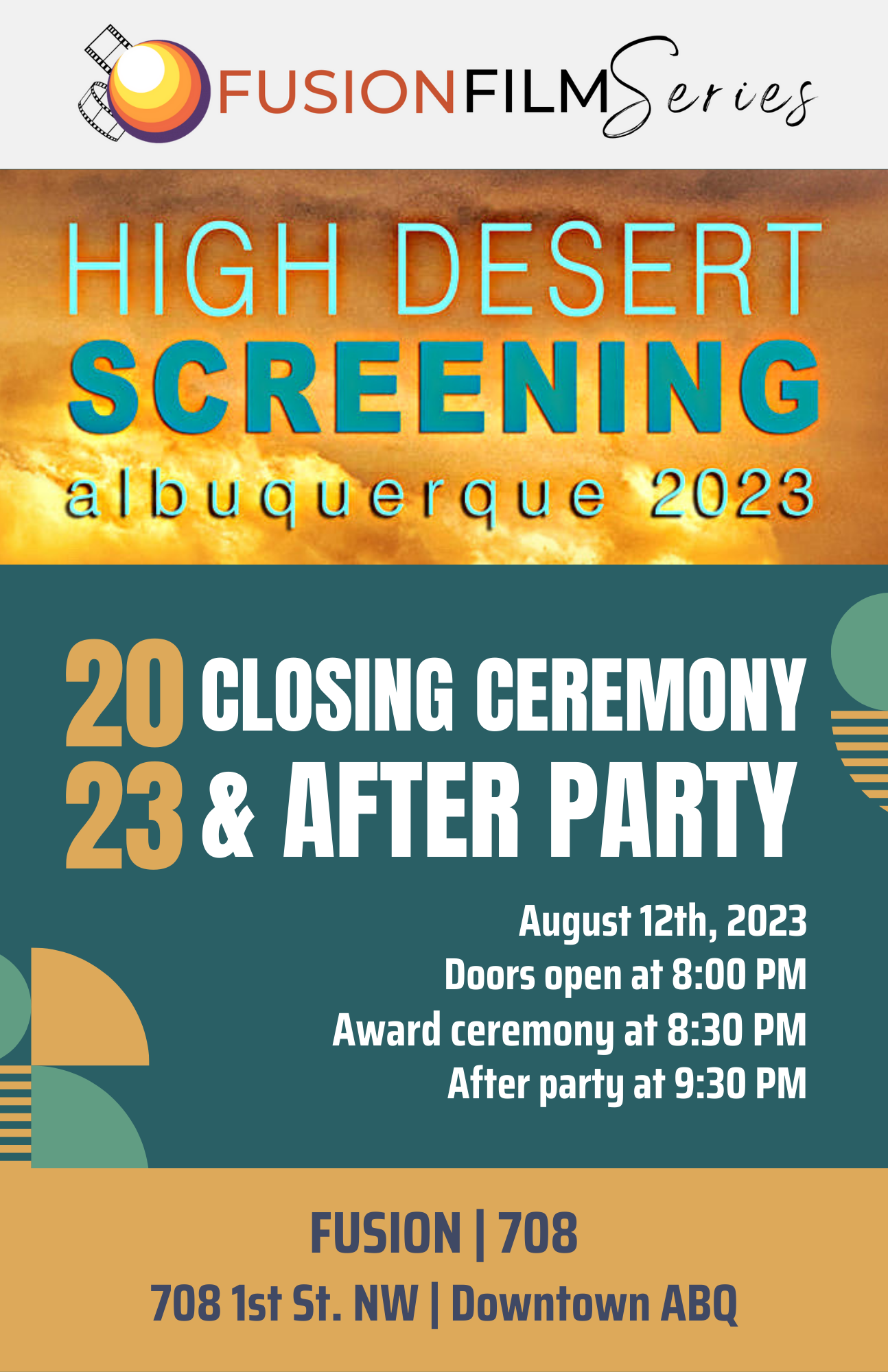 High Desert Screening Closing Ceremony and After Party — FUSION