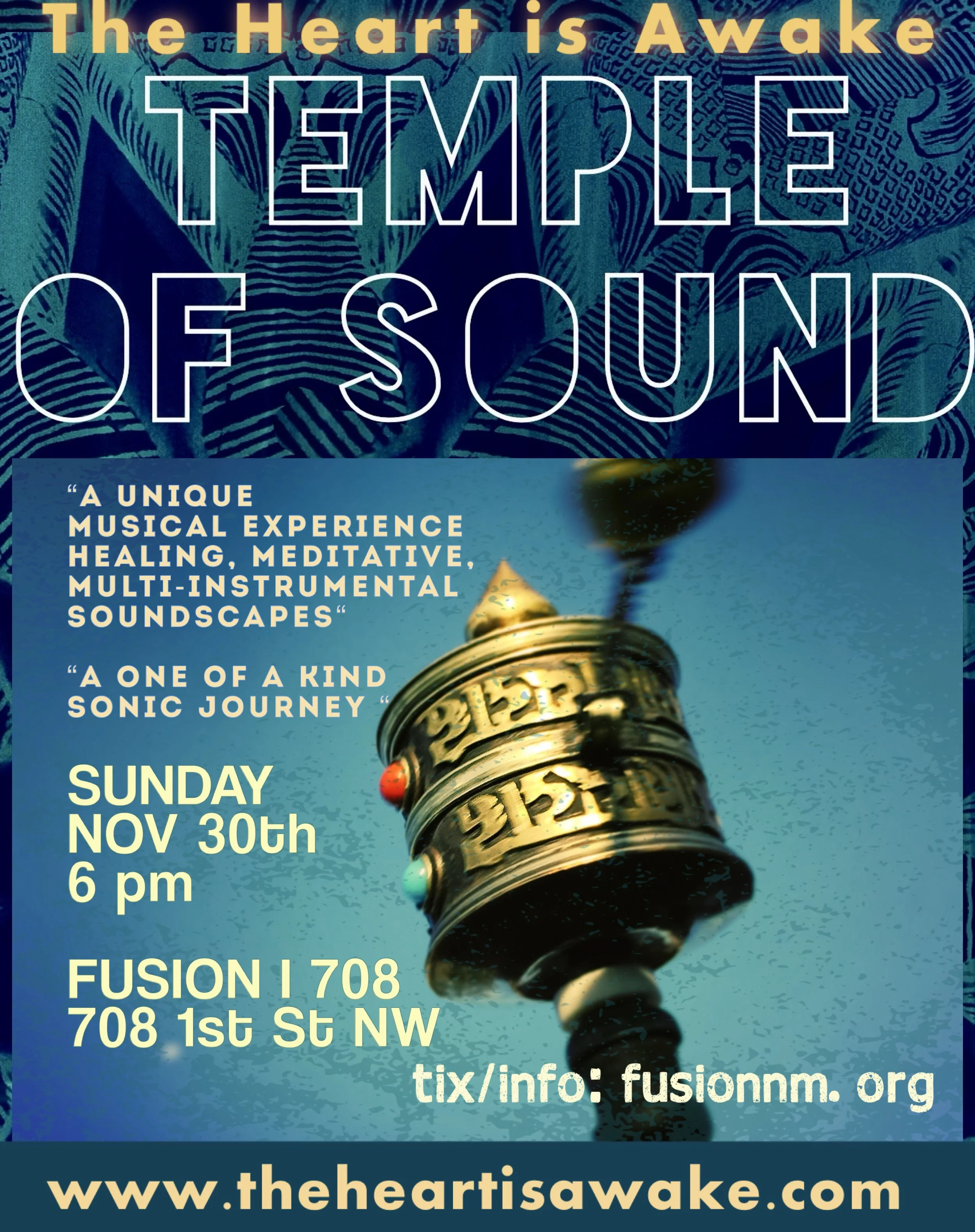 The Heart is Awake Presents TEMPLE OF SOUND — FUSION