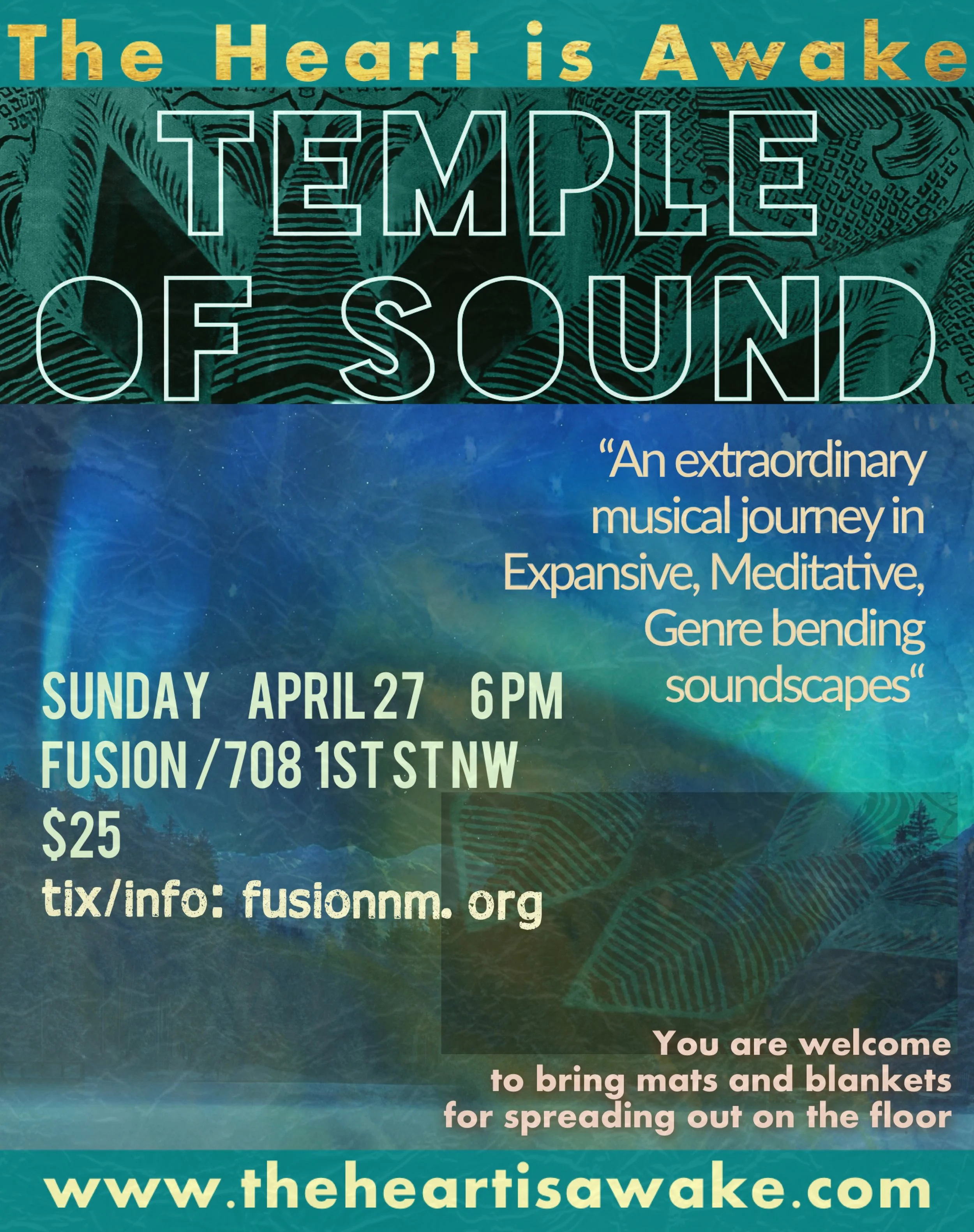 The Heart is Awake Presents TEMPLE OF SOUND — FUSION