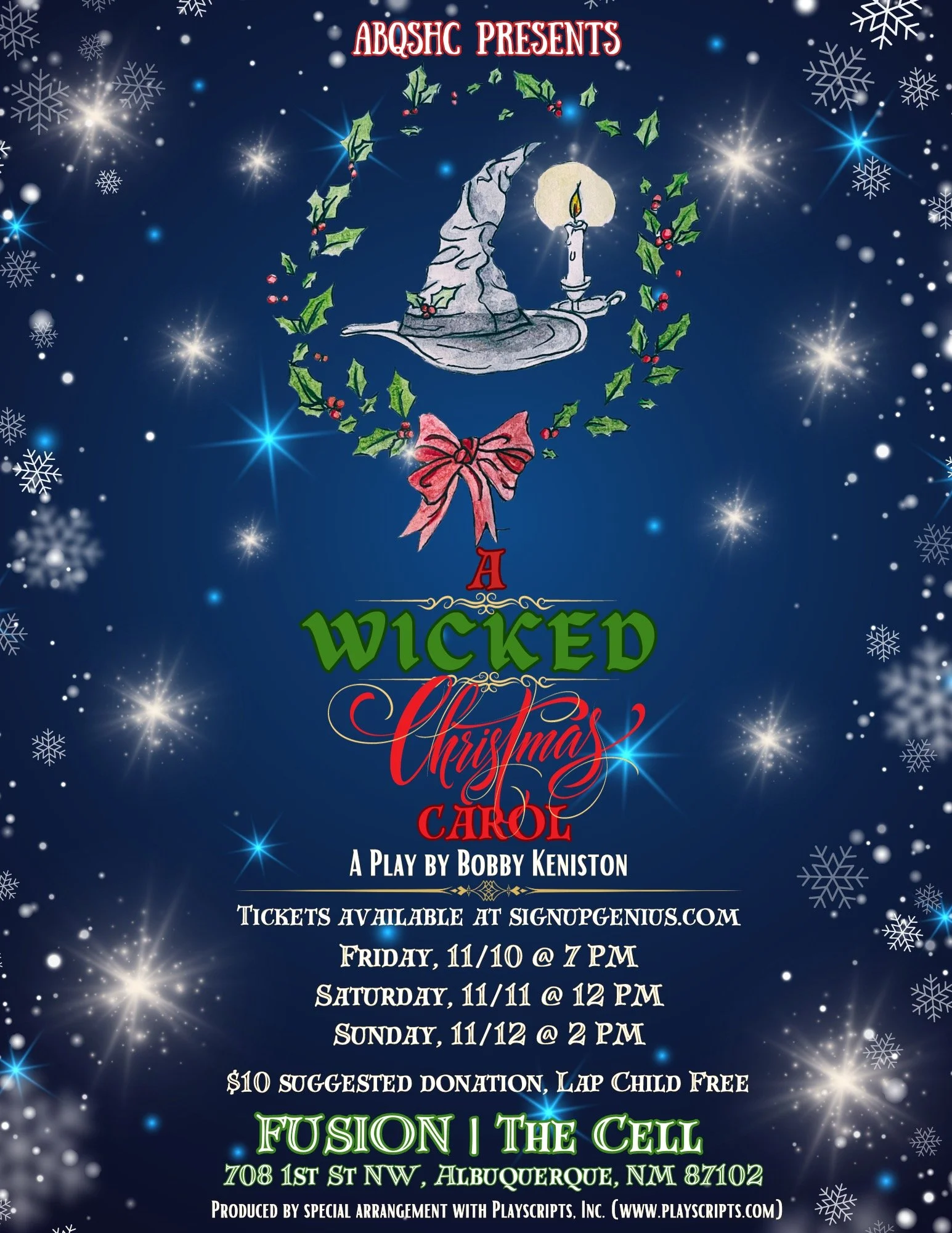 ABQSHC Presents A WICKED CHRISTMAS CAROL — FUSION