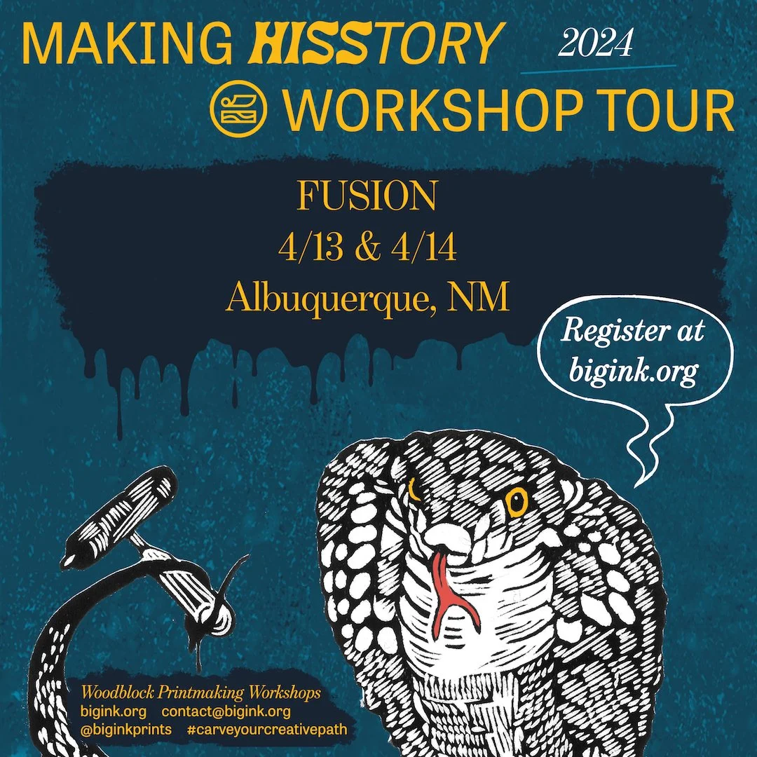 Big Ink Woodblock Printmaking Workshop — FUSION