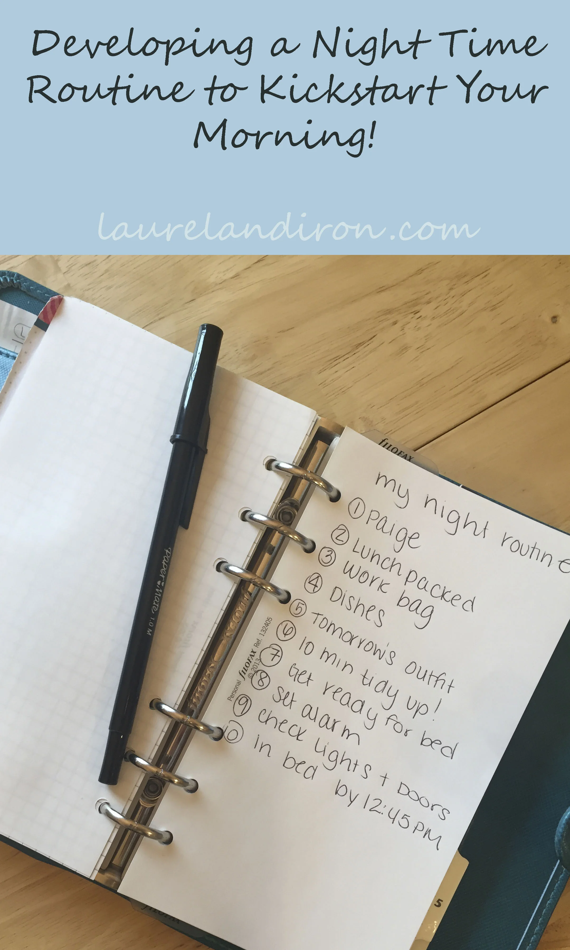 Developing a Night Time Routine That Will Kickstart Your Morning ...