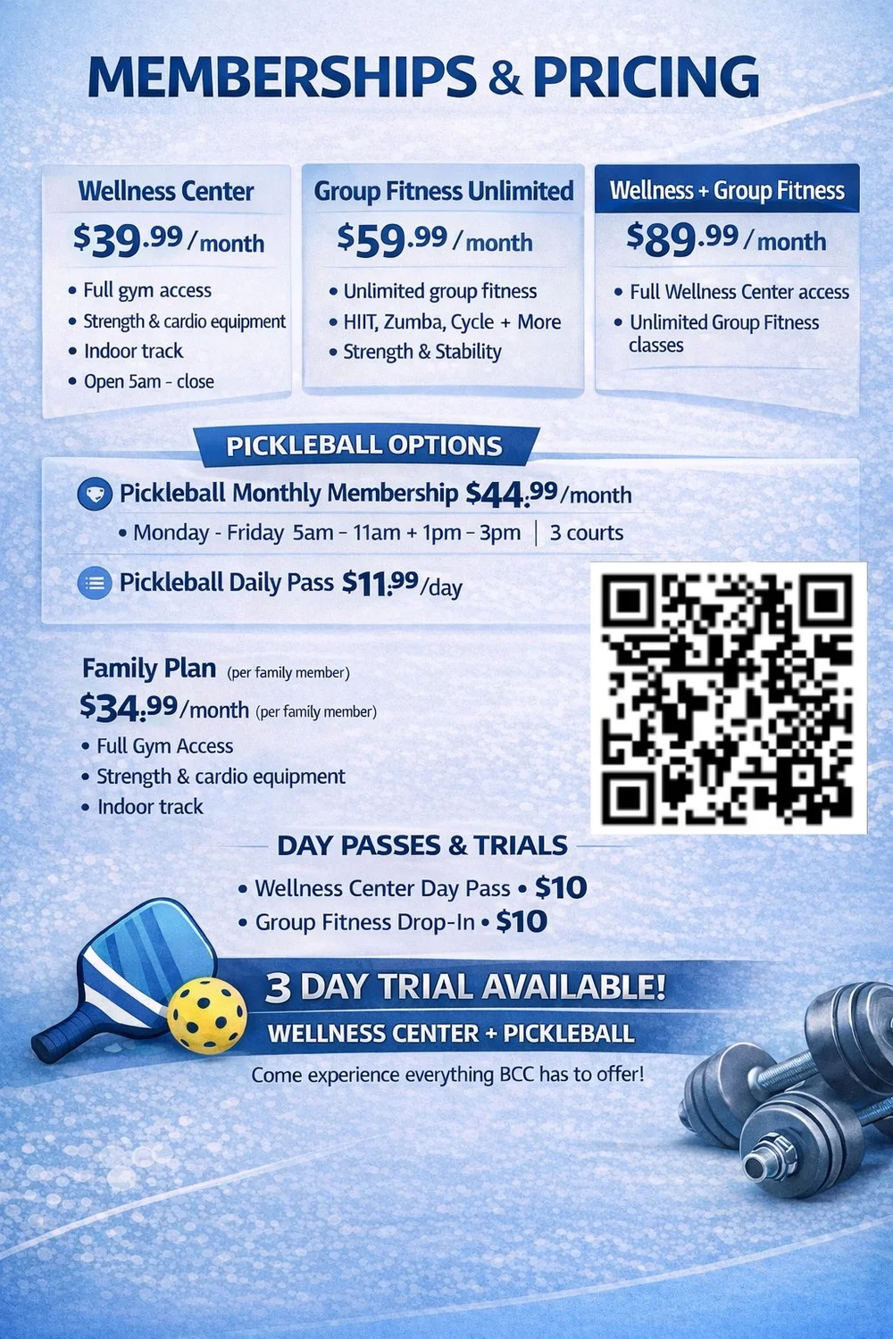 All Memberships — Bethany Community Center