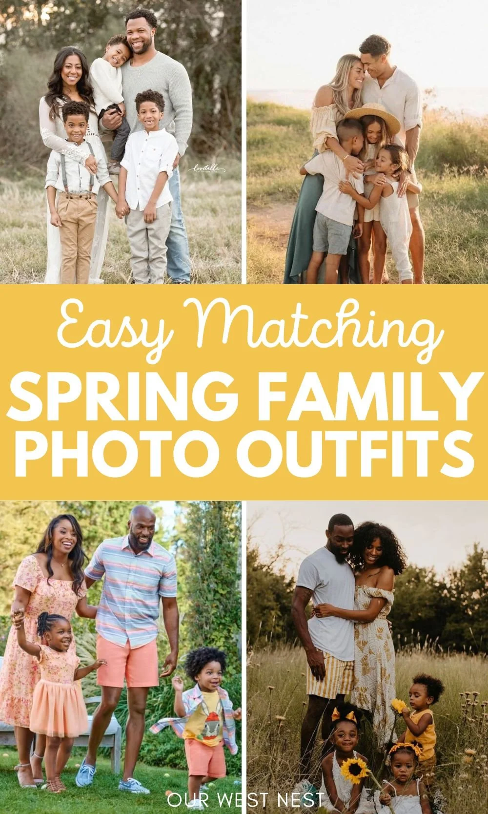 Spring Family Photo Outfits That You Need for Your Pictures — Our West Nest