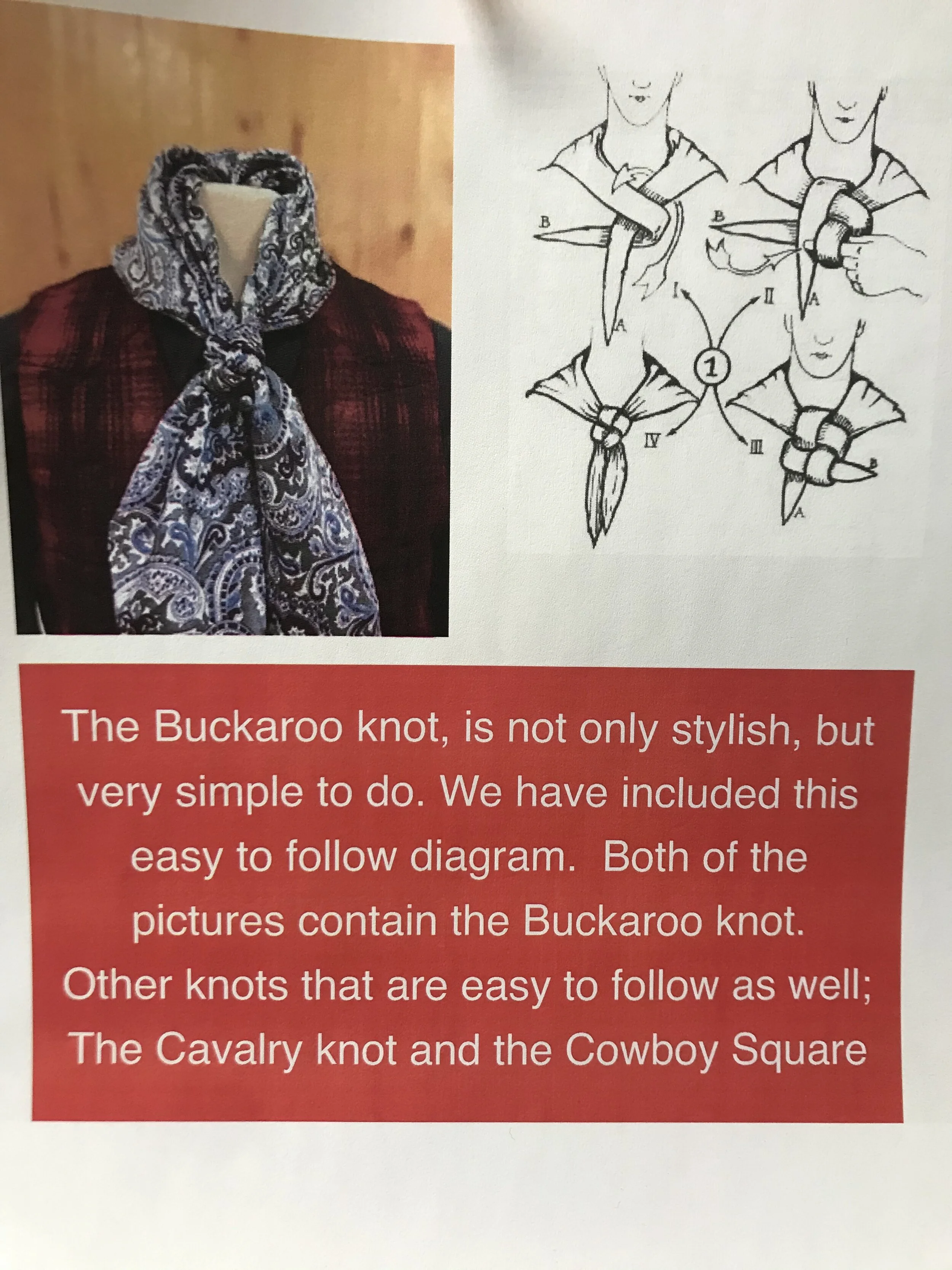 Square Knot Tie A Scarf