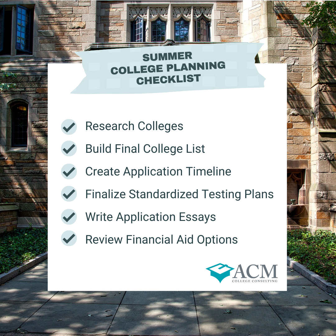 Summer College Planning: A Guide for Rising Seniors — ACM College ...