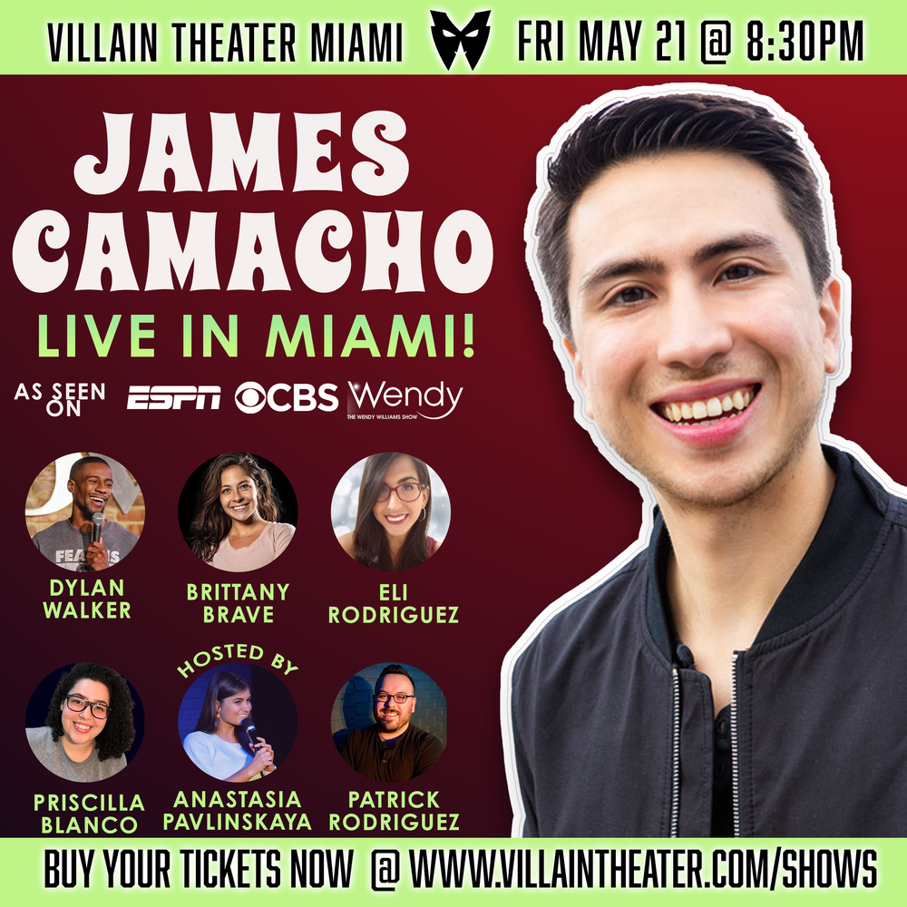 Stand-Up Comedy with James Camacho — Villain Theater