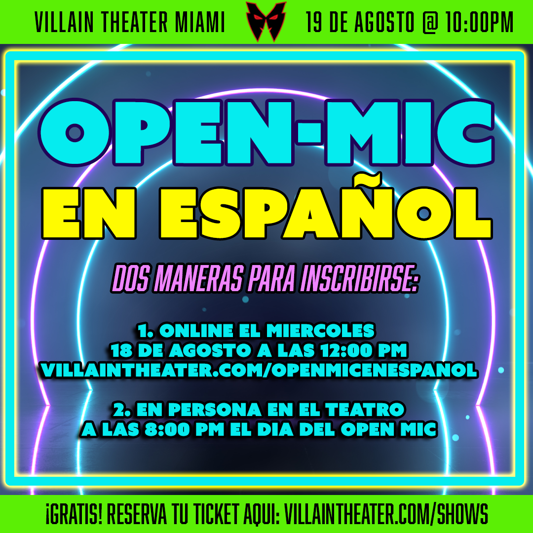Open Mic En Español — Villain Theater
