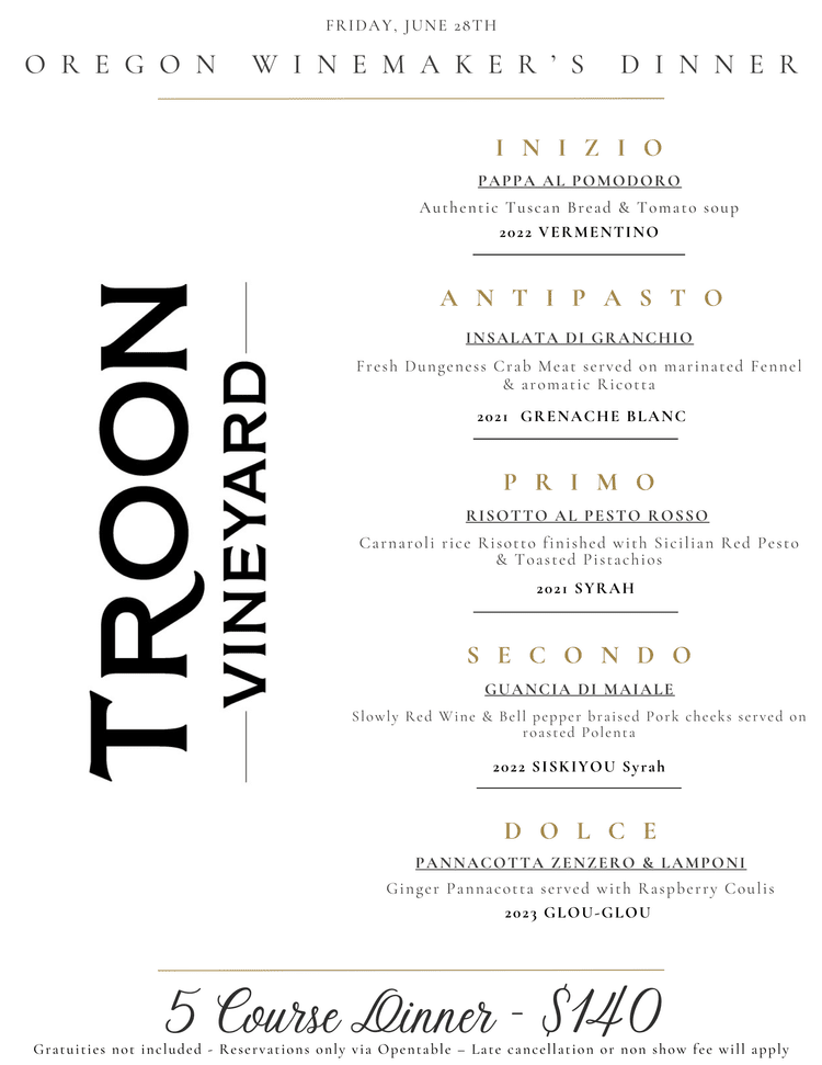 5 courses Dinner — Rosmarino