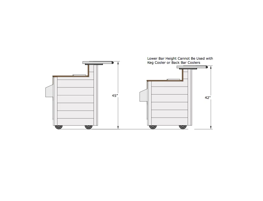 Outdoor Portable Bars on Wheels | Vermont Islands